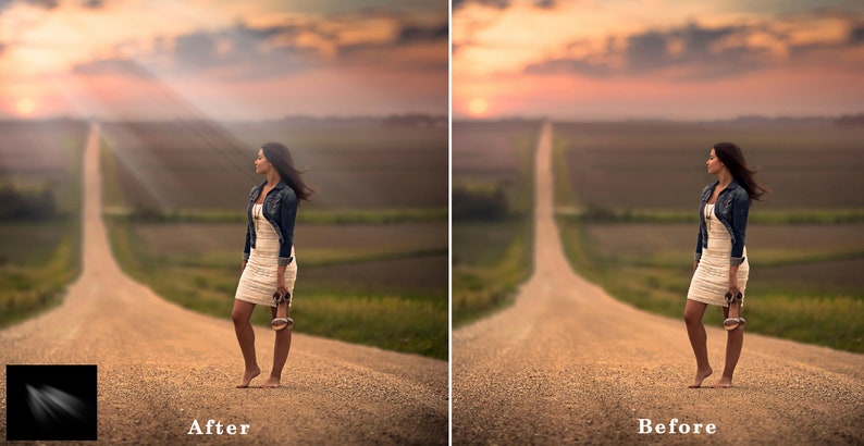 50 Light Rays Overlays Realistic Sunlight Digital Overlays High Quality ...