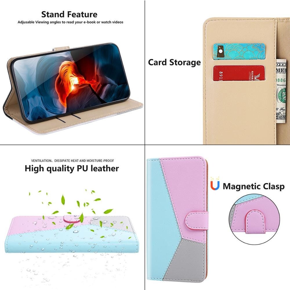 Splicing Flip Xiaomi Redmi Case for Note 9 Pro Wallet Leather - Etsy
