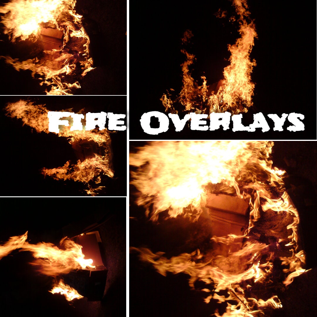 46 Fire Overlays Burn Overlays Digital Overlays High Quality Photoshop ...