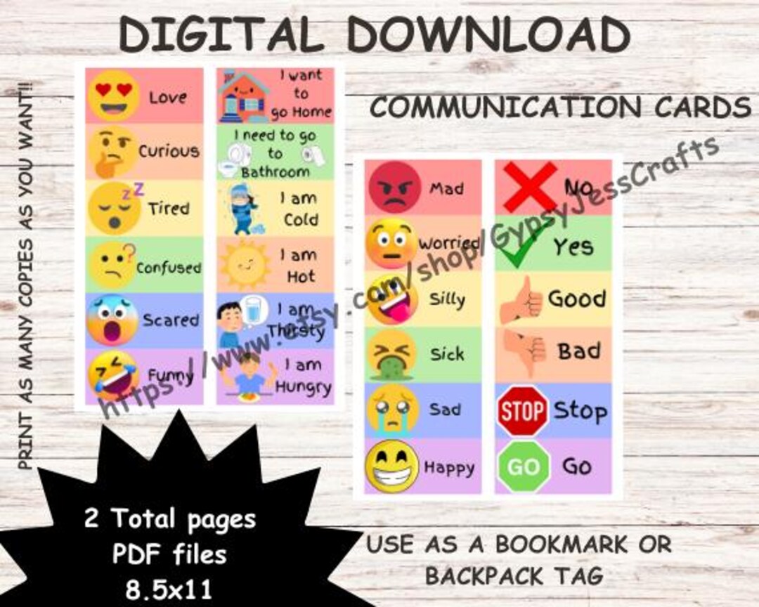 Communication Board, Non Verbal, Flash Card, Speech Therapy, Autism ...