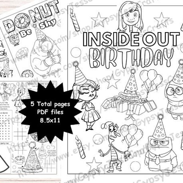 Inside Out Birthday - Etsy