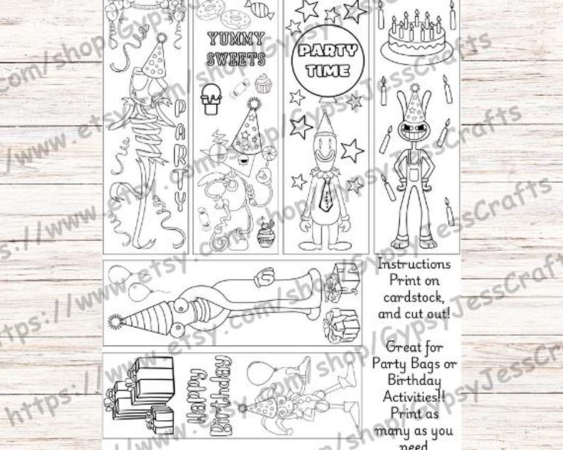 Circus Digital Coloring Sheet, Digital Circus Birthday Coloring ...