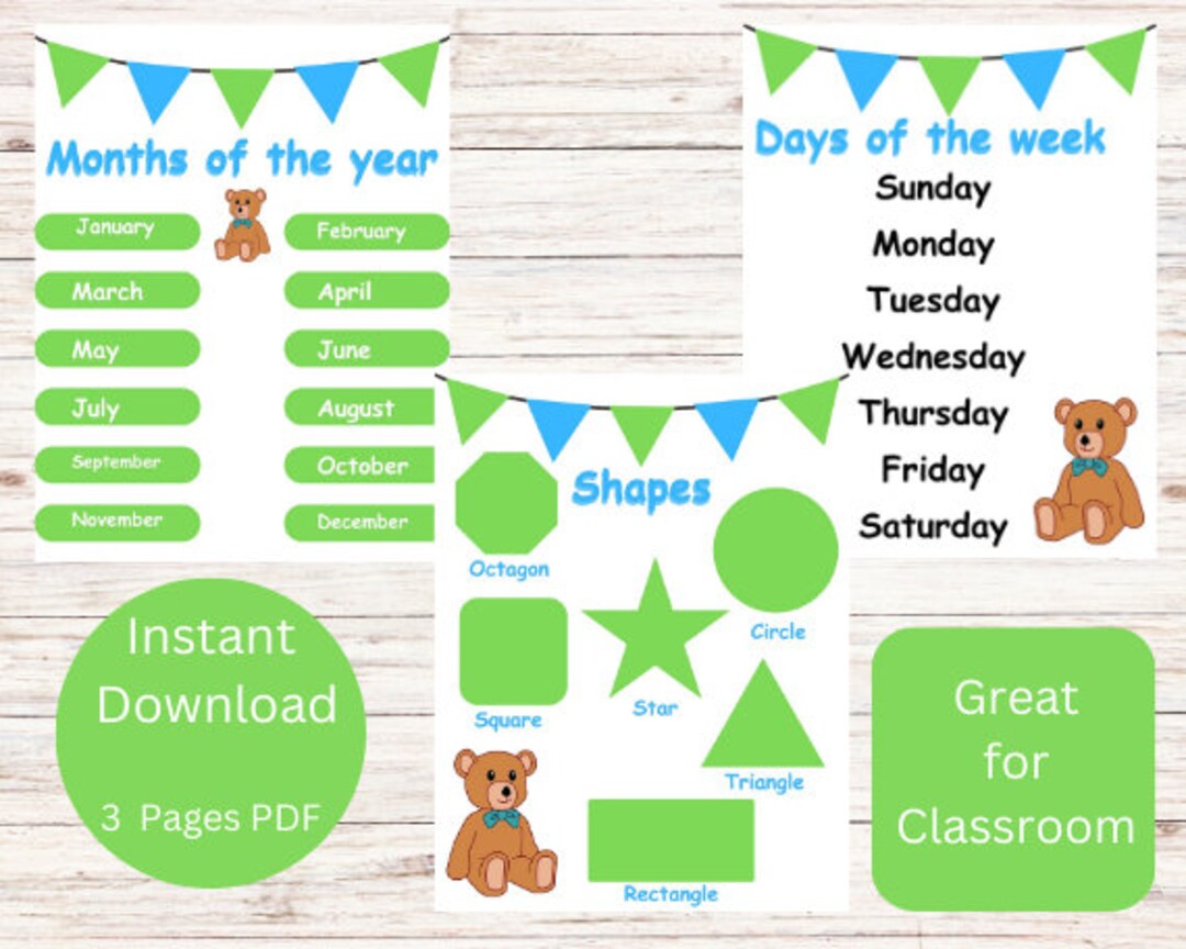 Aesthetic Classroom Posters Homeschooling, Kindergarten Classroom ...