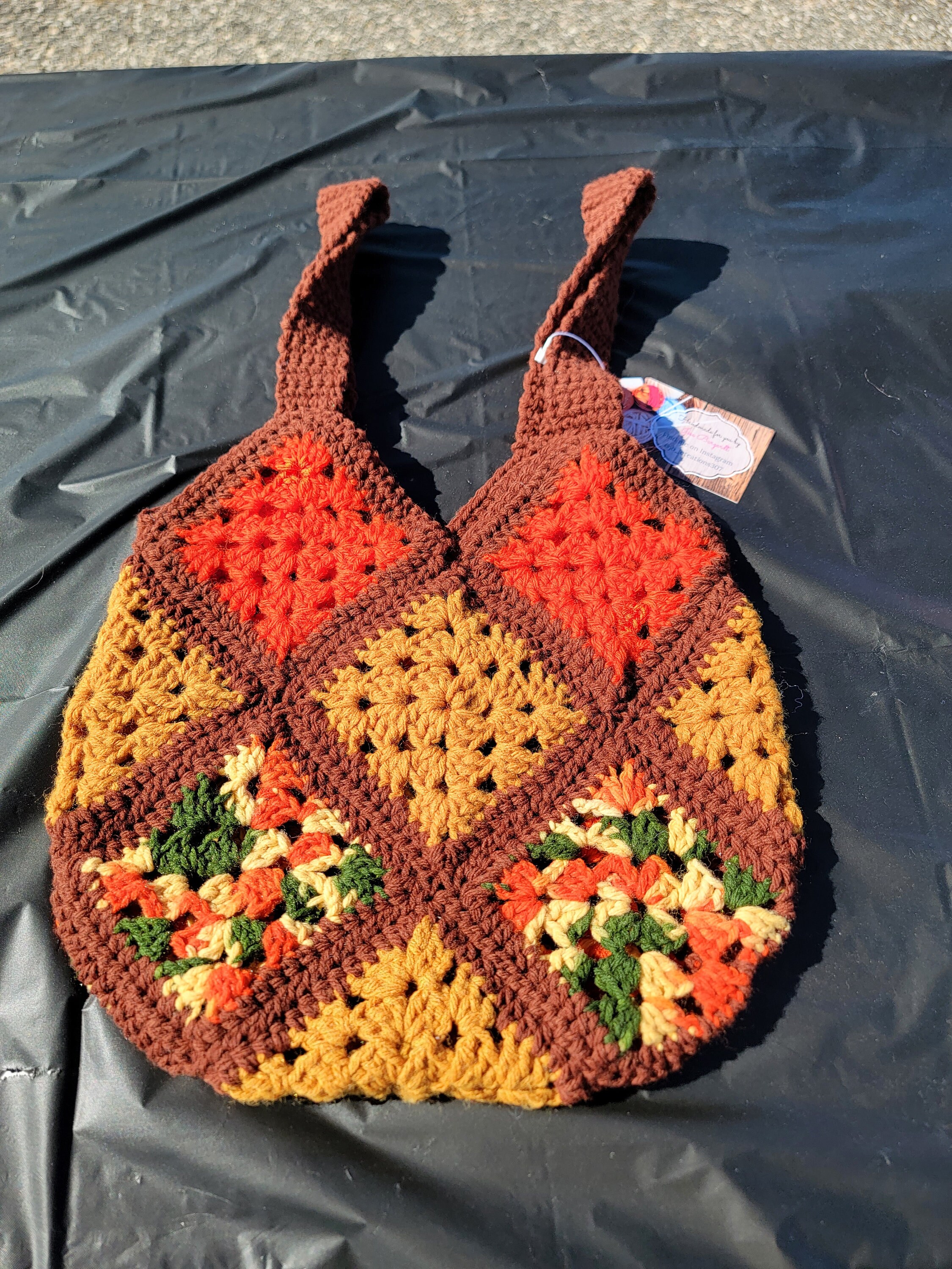 Granny Square Fall Colors Bag - Etsy