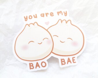 Weatherproof Sticker Dumpling Bao - Etsy