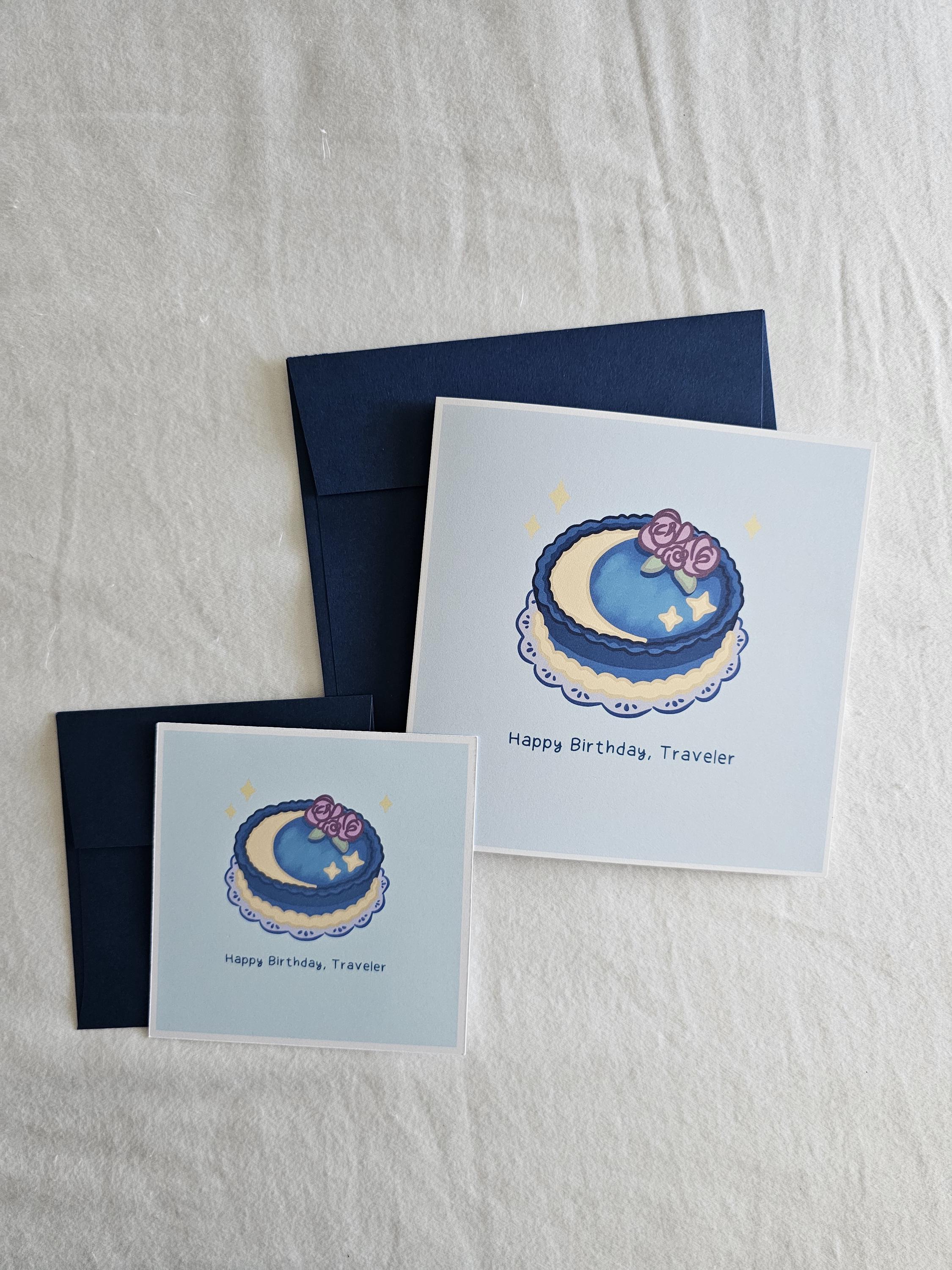 Genshin Impact Traveler Birthday Card, Happy Birthday Greeting Card - Etsy