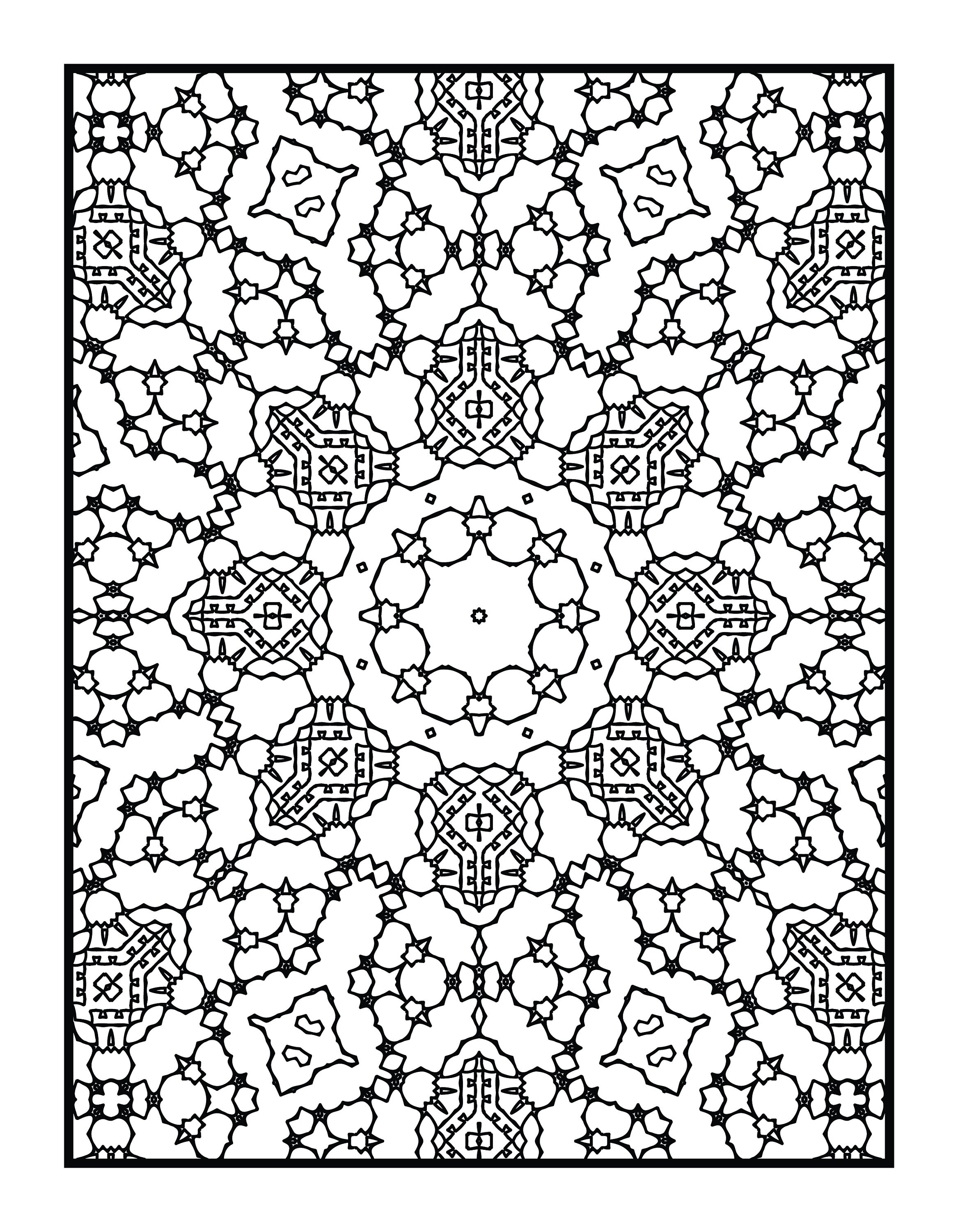 Mandala Coloring Pages, 5 Unique Designs (printable Download) - Etsy