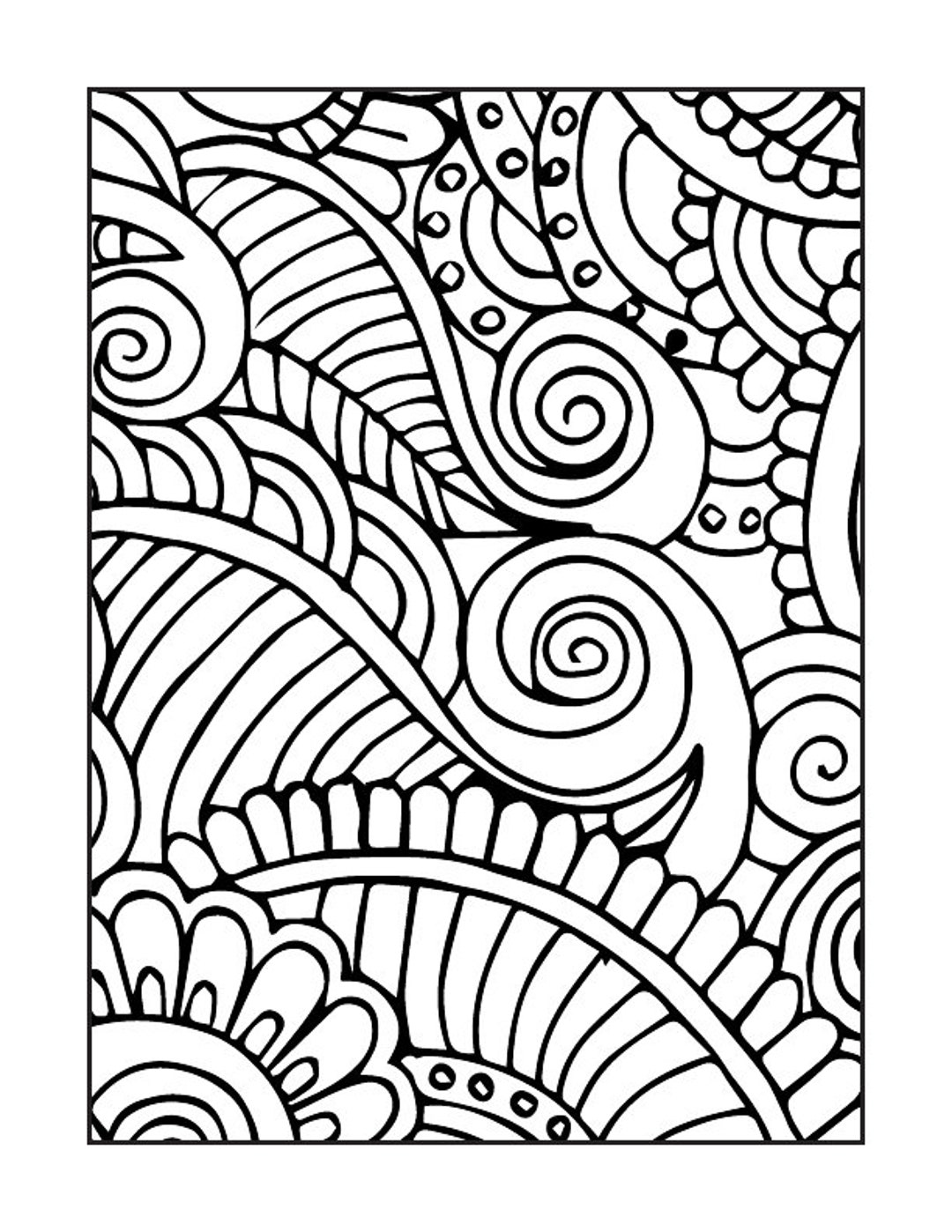 Mandala Coloring Pages 5 Pages 5 Designs Printable Download - Etsy