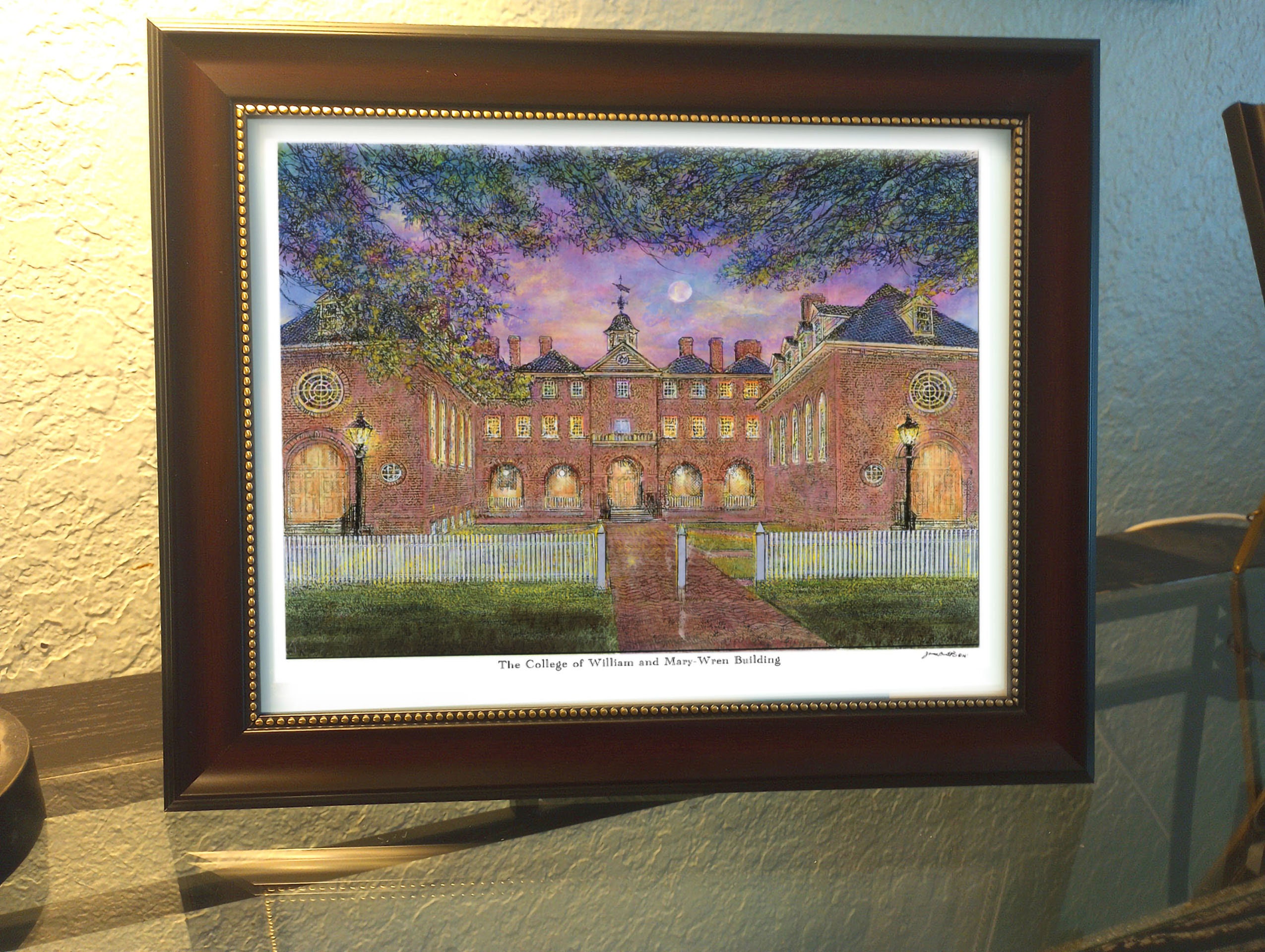 William and Mary University Wren Building Pen & Ink With Water Color ...
