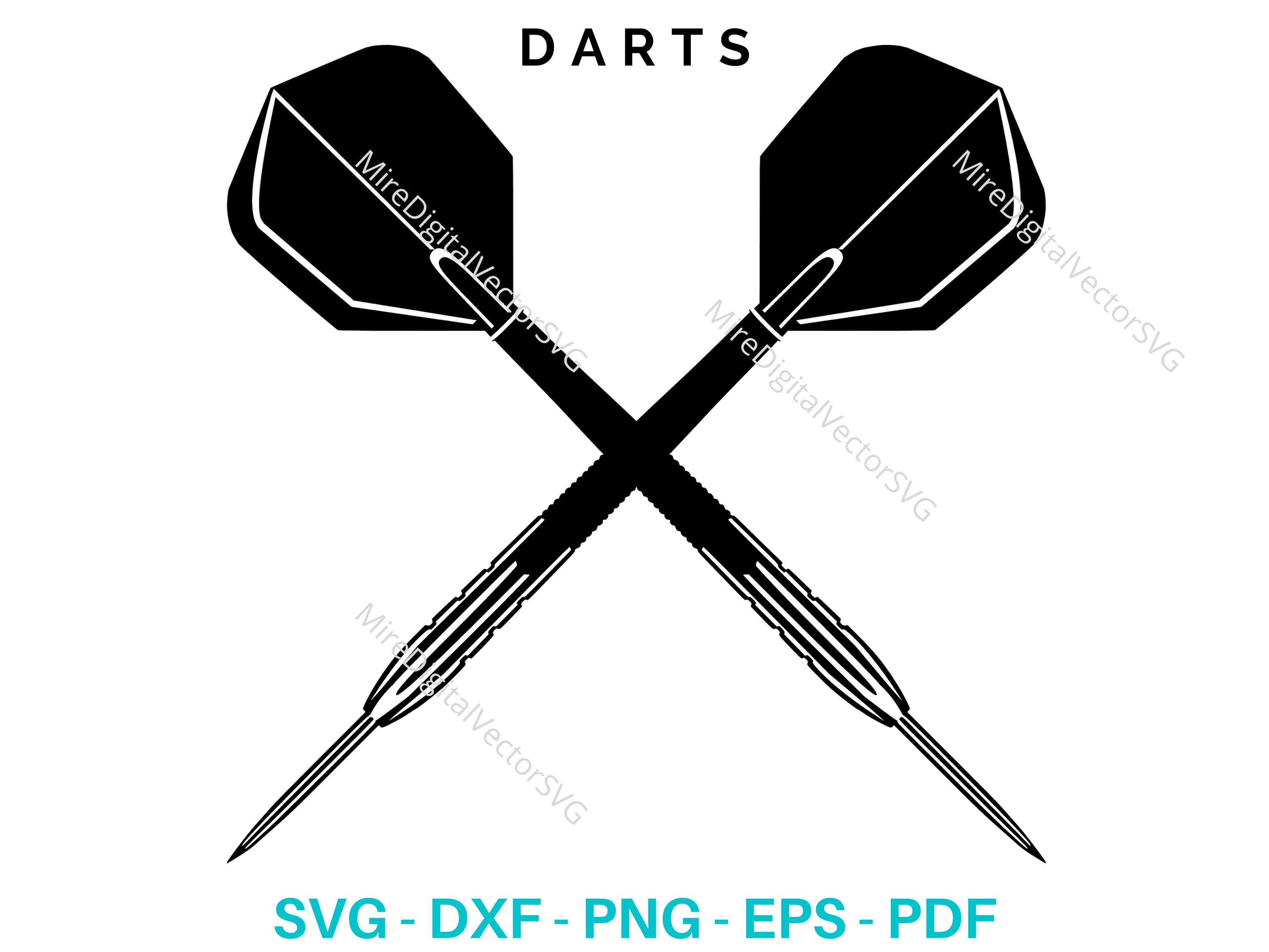 Darts Tips Flights Dartboard Board Championship Tournament Logo .SVG ...