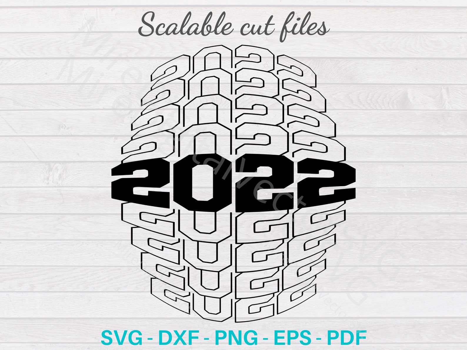 2022 SVG 2022 Numbers Svg New Year Svg 2022 Outline Svg | Etsy