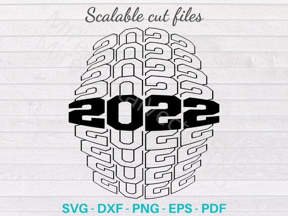 2022 SVG 2022 Numbers Svg New Year Svg 2022 Outline Svg | Etsy