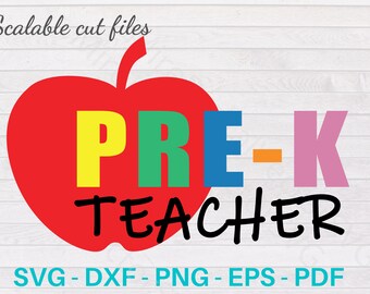 Pre K Svg, Pre K Design, Teacher Svg, Back to School Svg, First Day of ...