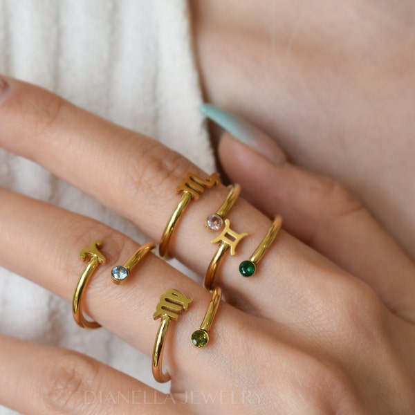 Zodiac Ring - Etsy