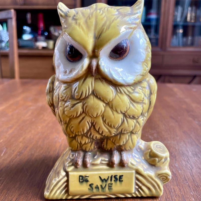Owl Coin Bank - Etsy