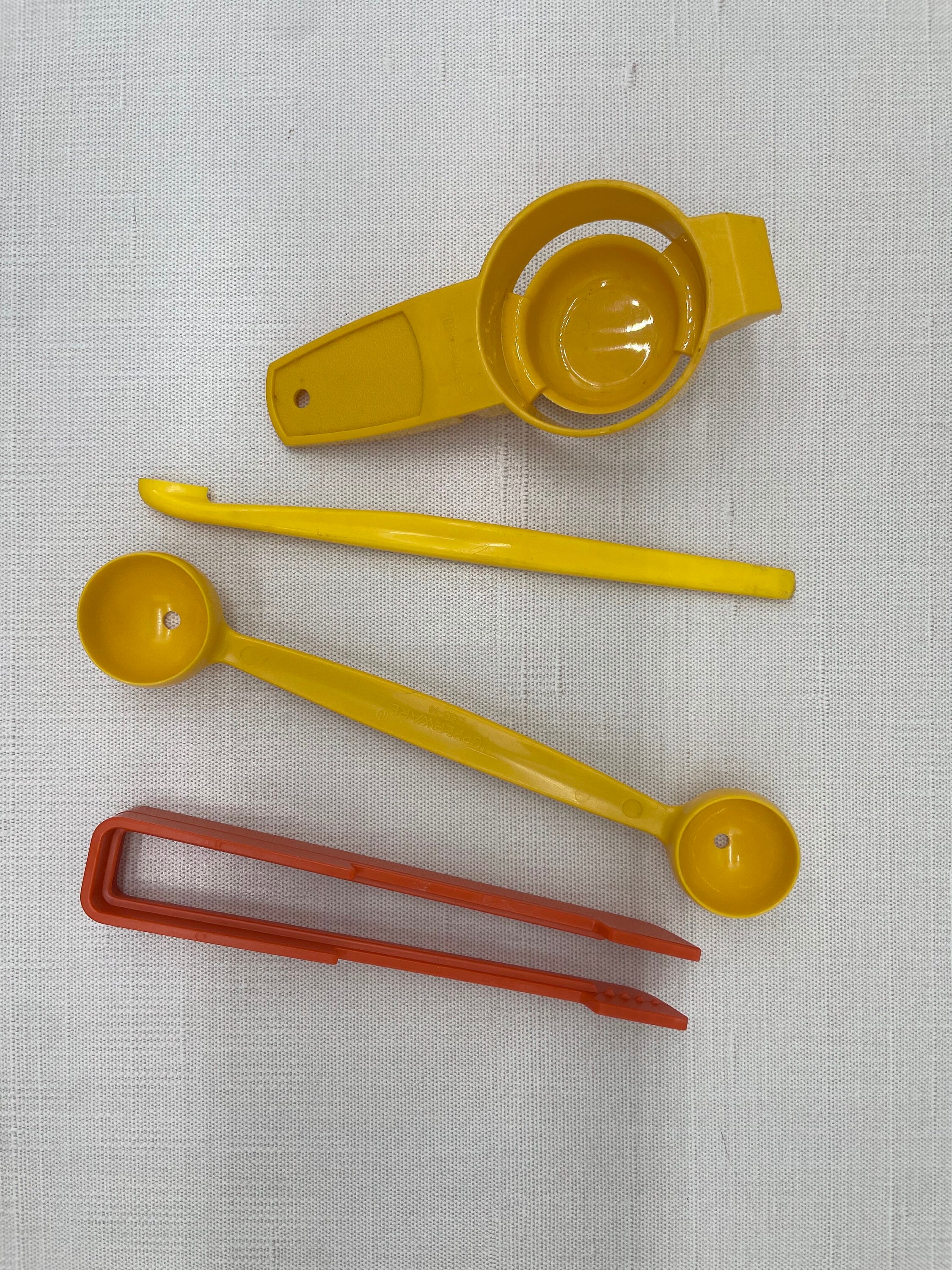 Vintage Yellow, Orange Tupperware Kitchen Tools Utensils 779-12, 1333 ...