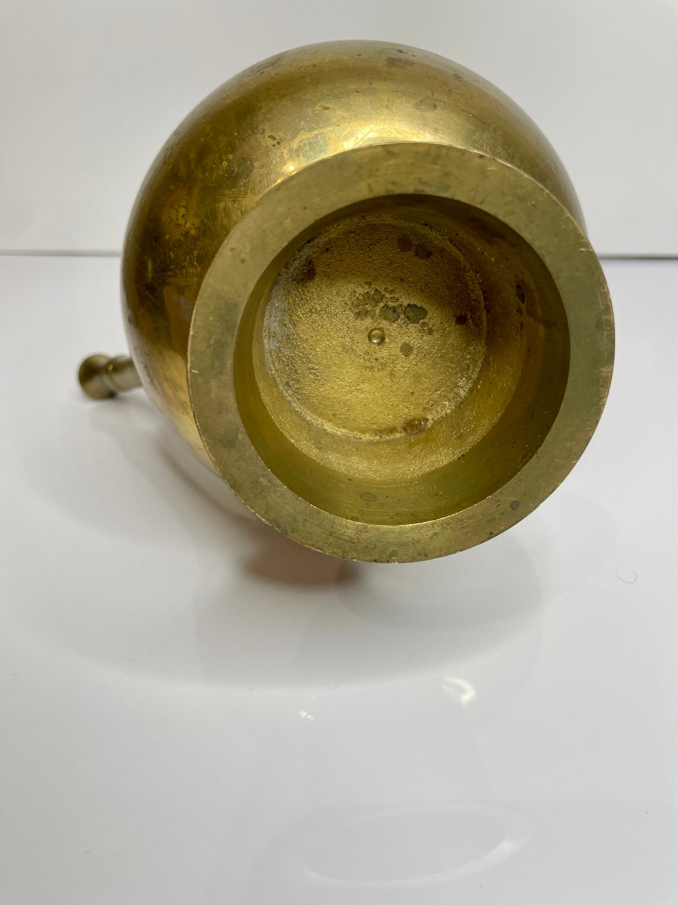 Vintage Brass Holy Water Pitcher Ceremonial Pitcher Water - Etsy