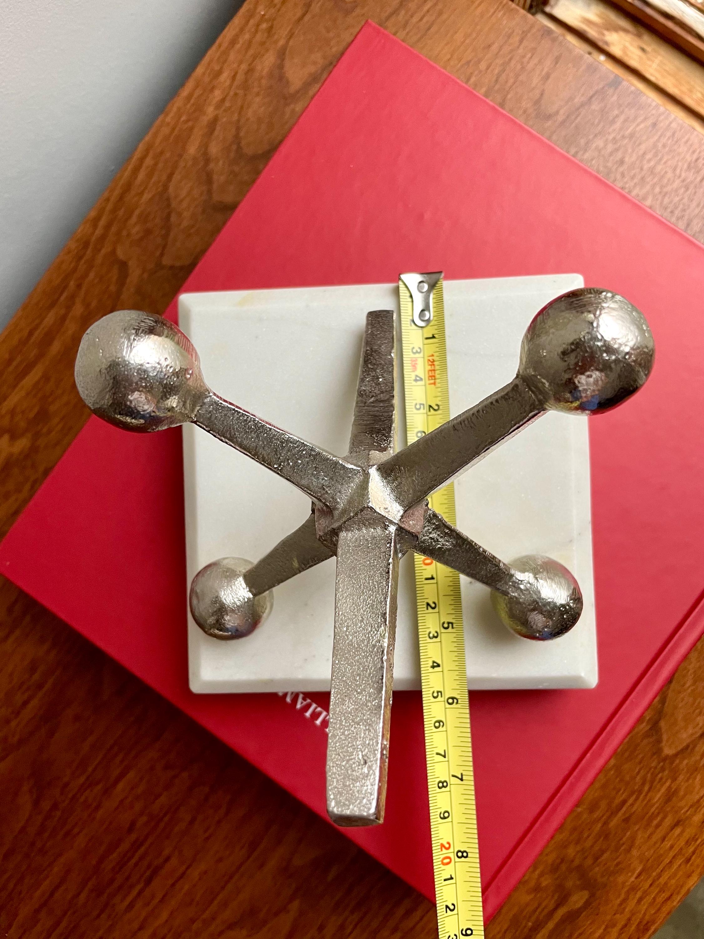 Mid Century Modern Style JAX Jacks Metal Pop Art Sculpture Paperweight ...