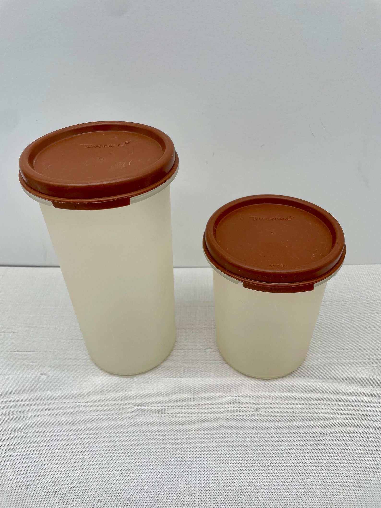 Vintage Tupperware Modular Mates With Brown Lids | 1606-26, 1641-24 ...