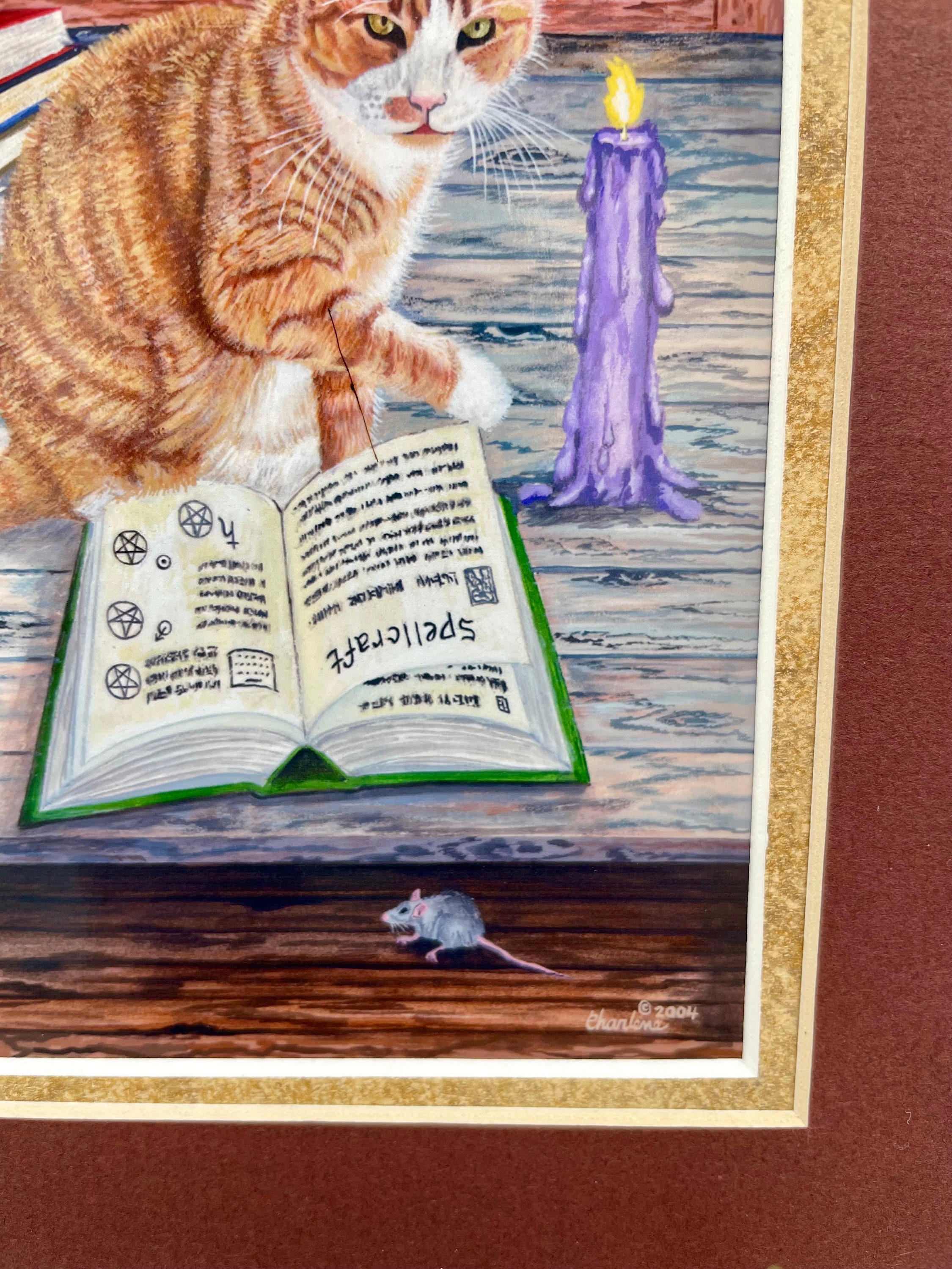 Magic Cat Spells Charlene Taylor D'alessio Artist-signed "merlin's ...