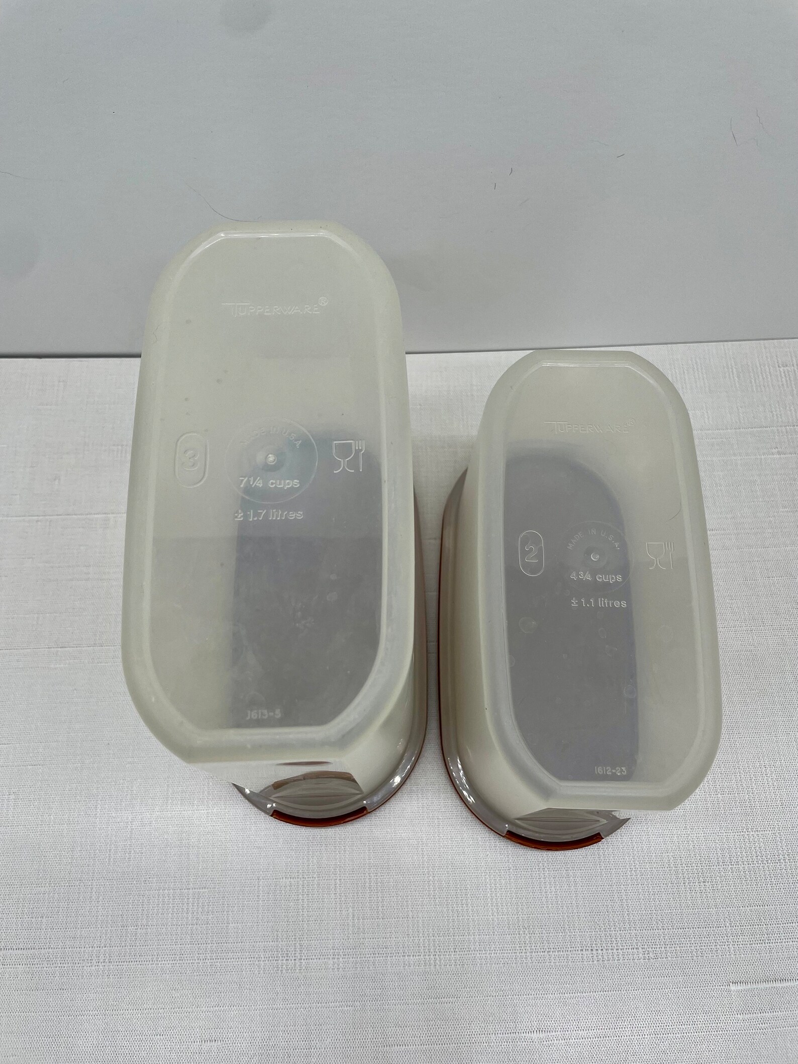 Vintage Tupperware Modular Mates With Brown Lids | 1606-26, 1641-24 ...