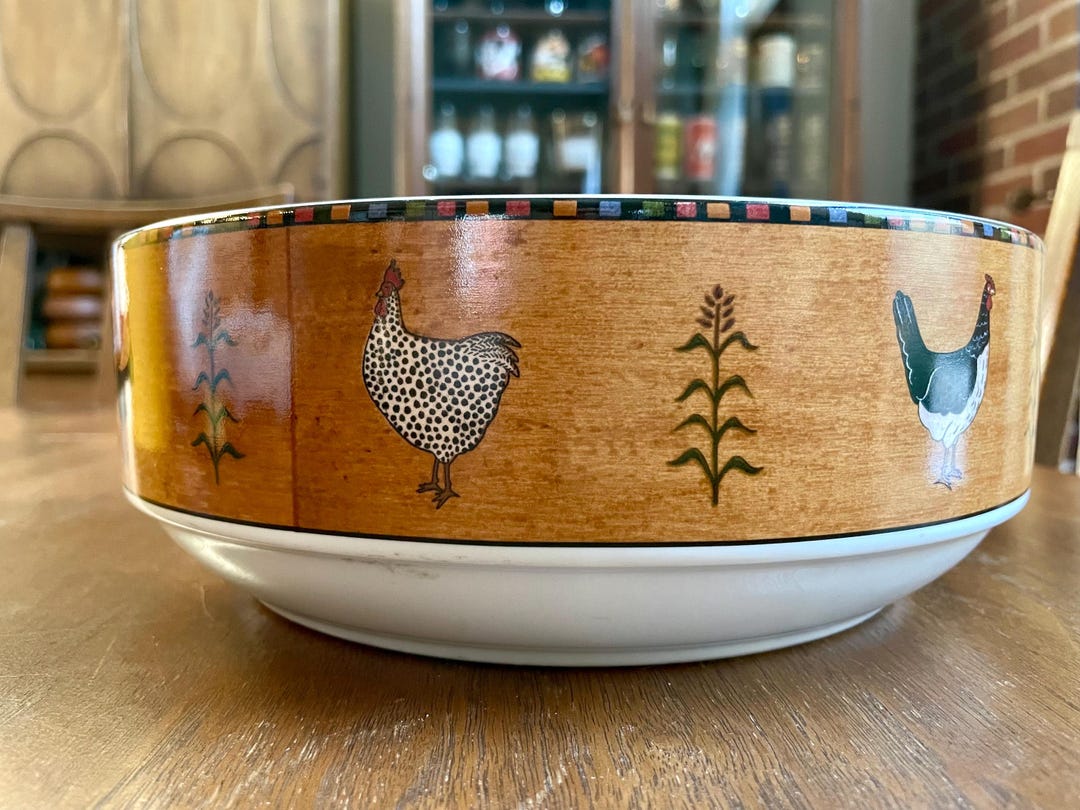 Vintage Warren Kimble by Sakura Country Quartet Large Ceramic Serving ...