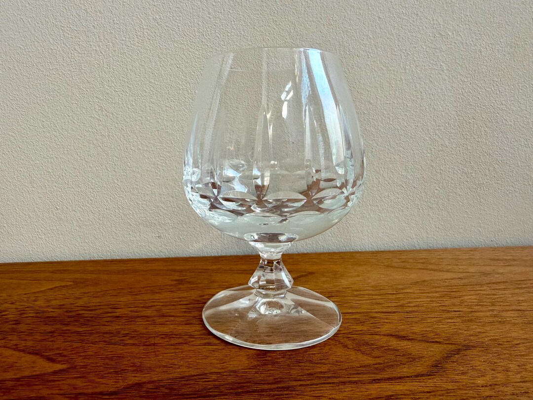 Vintage Style Mikasa Arctic Lights Crystal Small Brandy Cognac Snifter ...