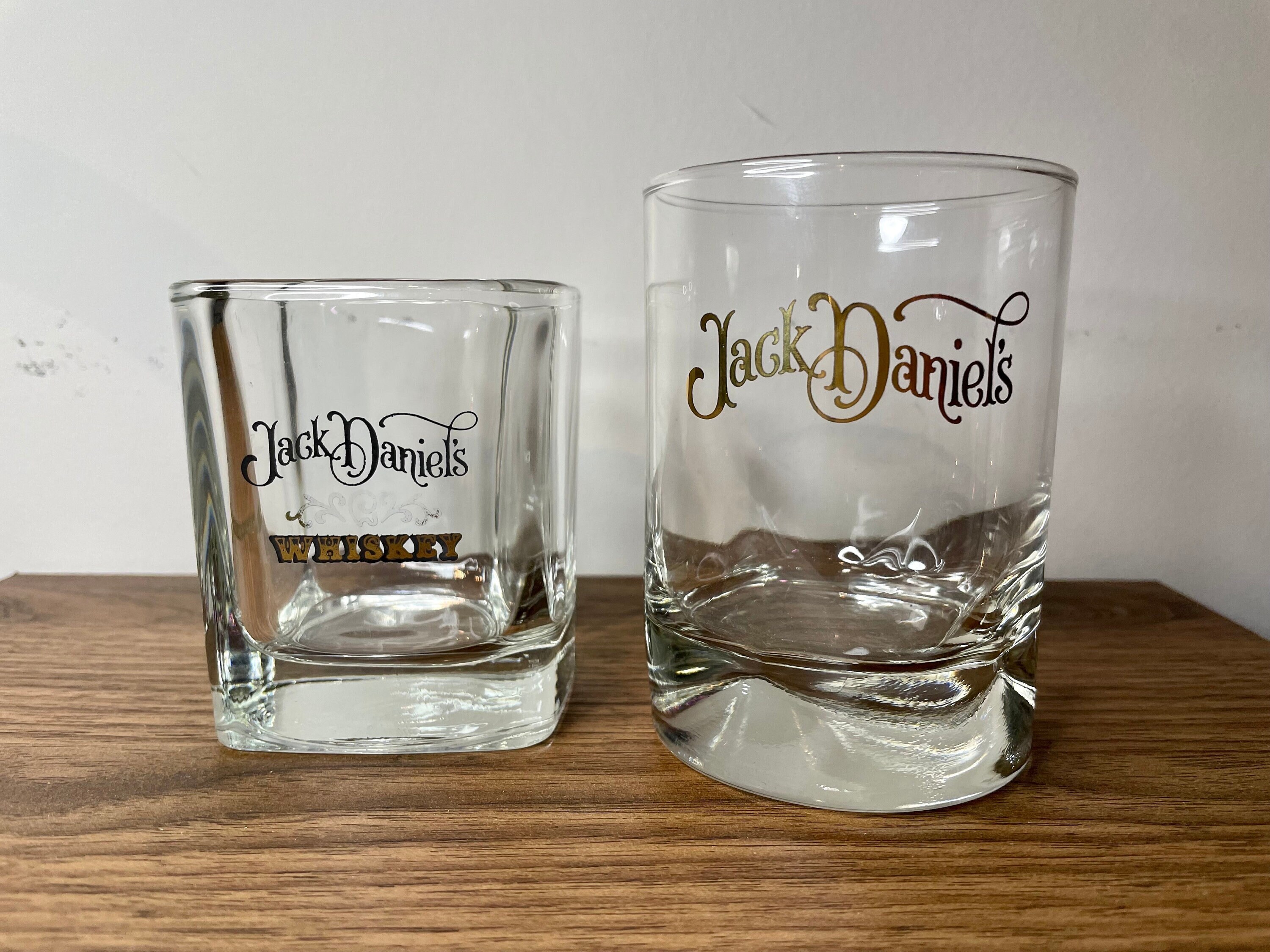 Pair of Jack Daniels Whiskey Old Fashioned Lowball Cocktail Glasses - Etsy