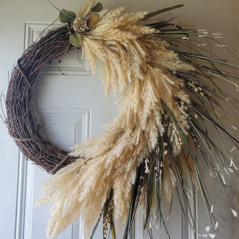 Pampas Wreath - Etsy