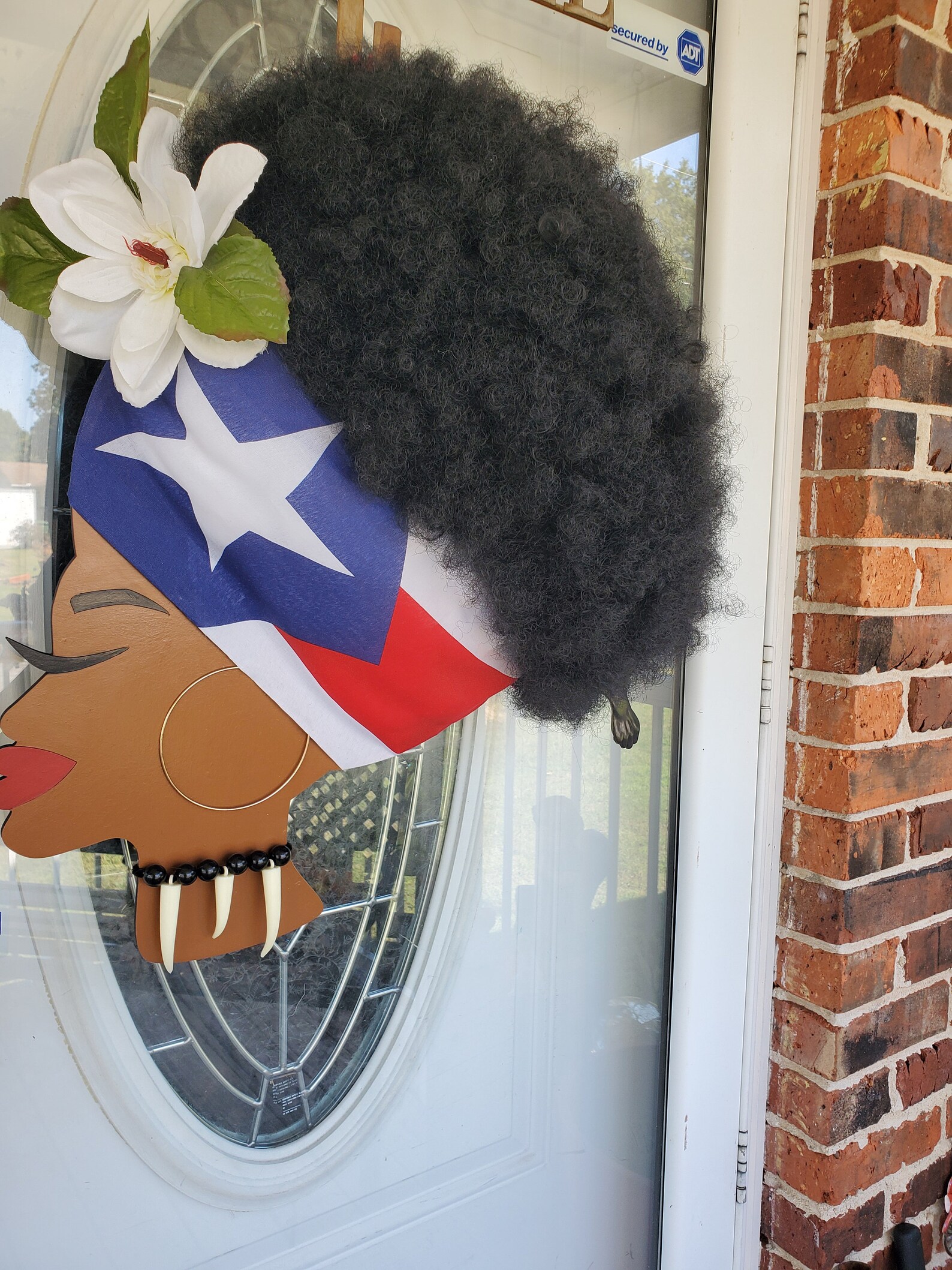 Puerto Rican Diva Wreath Boricua Afro-puerto Rican Diva - Etsy