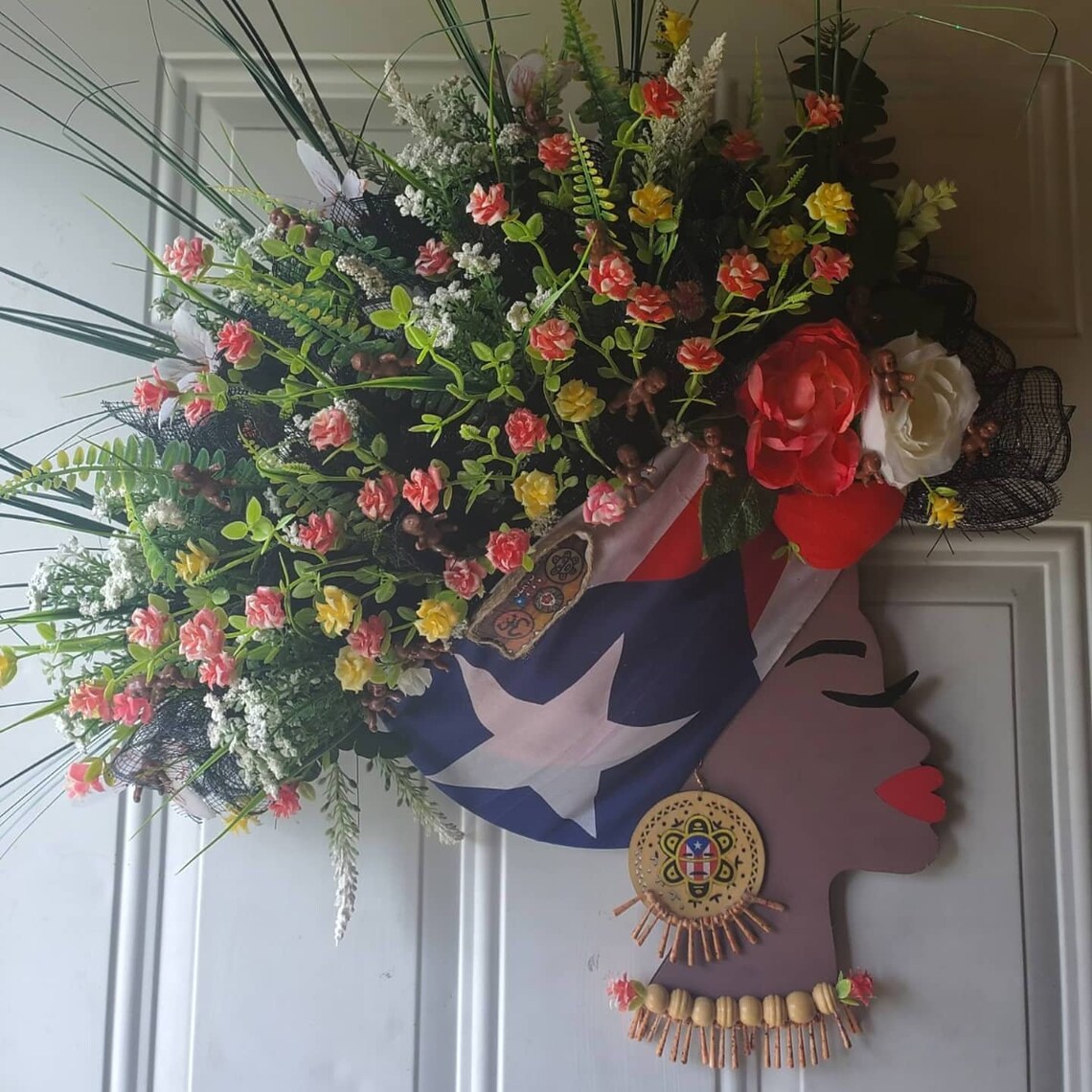 Puerto Rican Wreath Puerto Rican Diva Wreath Puerto Rican - Etsy