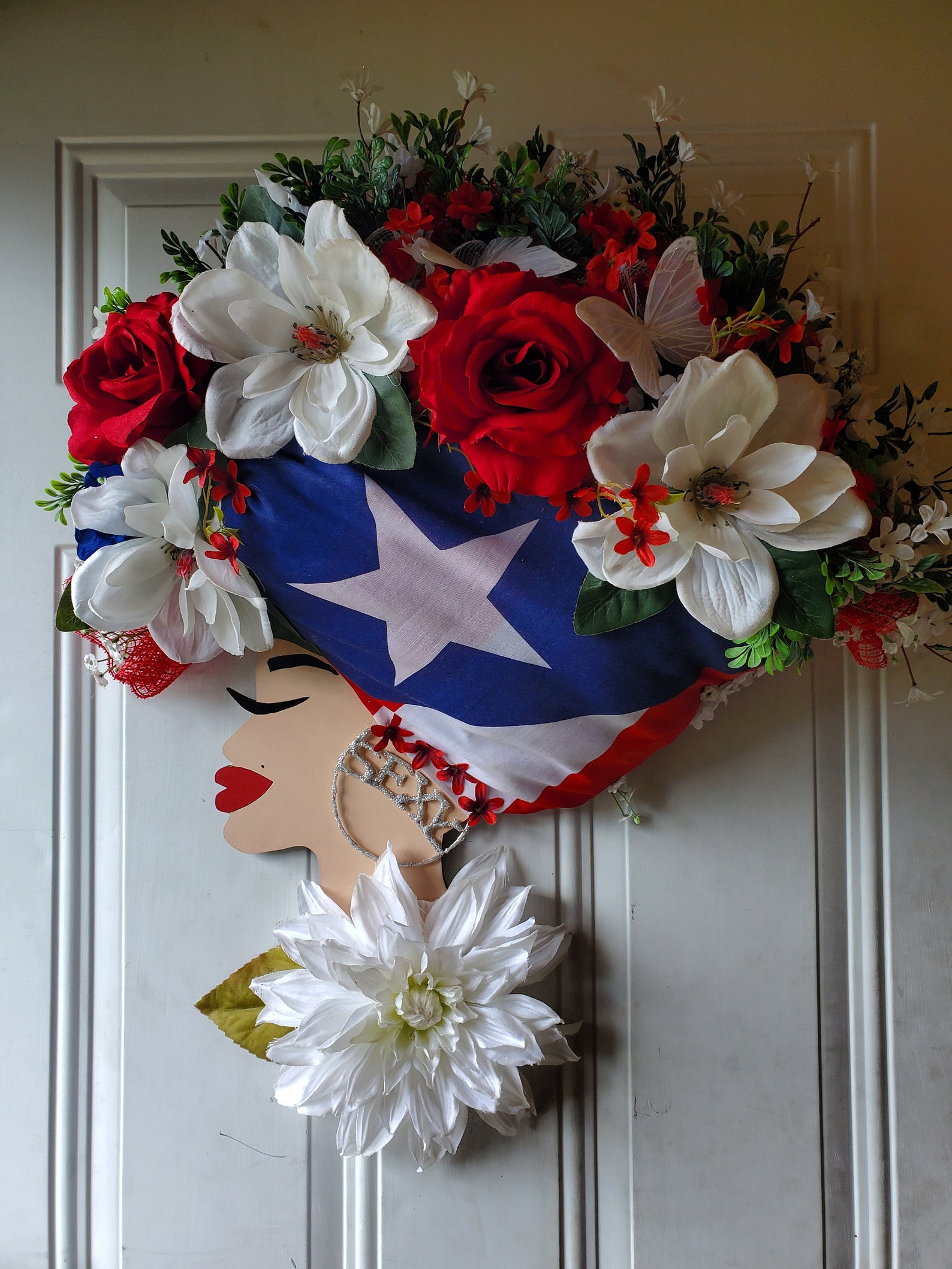 Puerto Rican Wreath Puerto Rican Diva Wreath Puerto Rican - Etsy