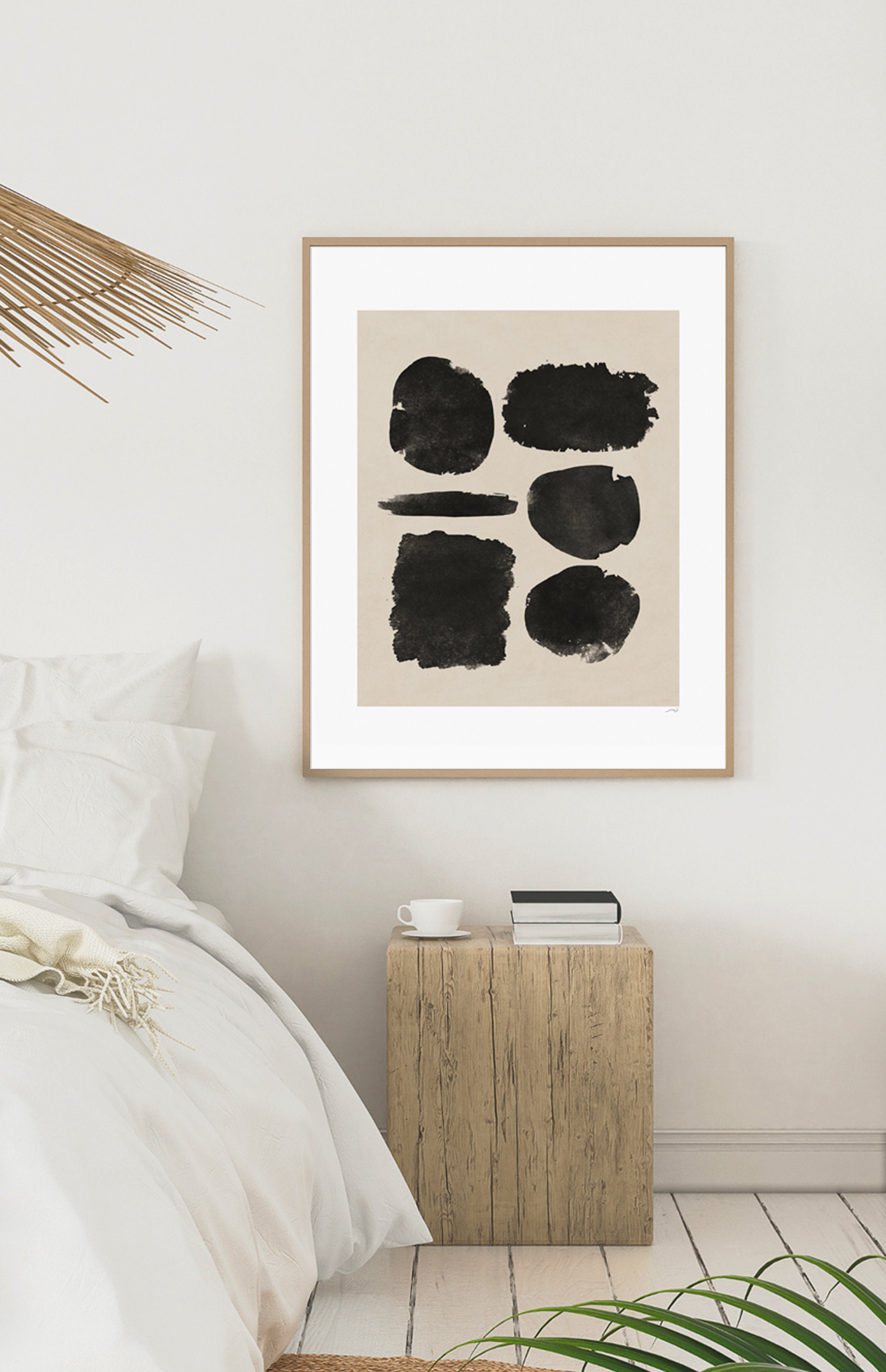 Neutral Wall Art Earth Tone Mid-century Modern Art Abstract - Etsy