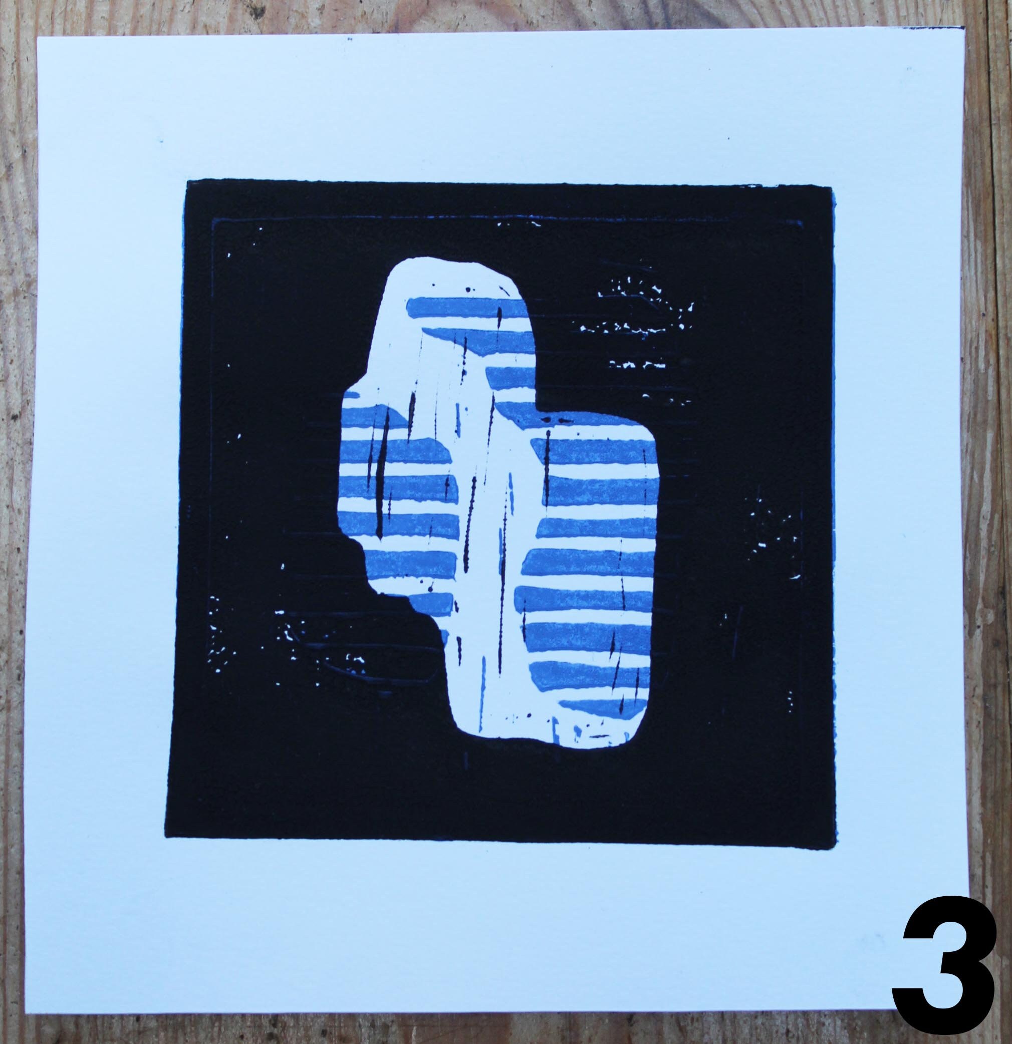 Original Hand Made Abstract Lino Print - Etsy UK