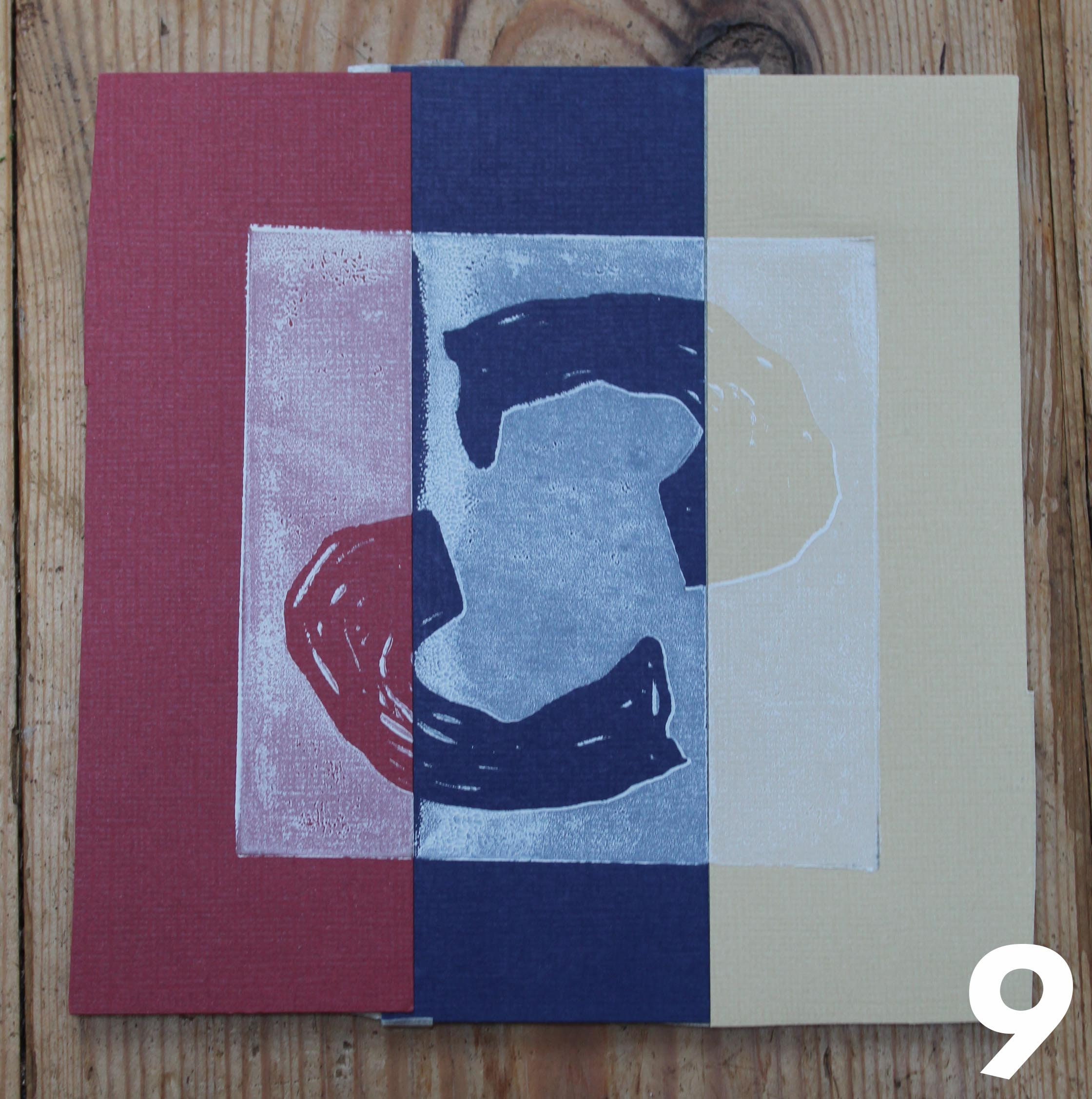 Original Hand Made Abstract Lino Print - Etsy UK