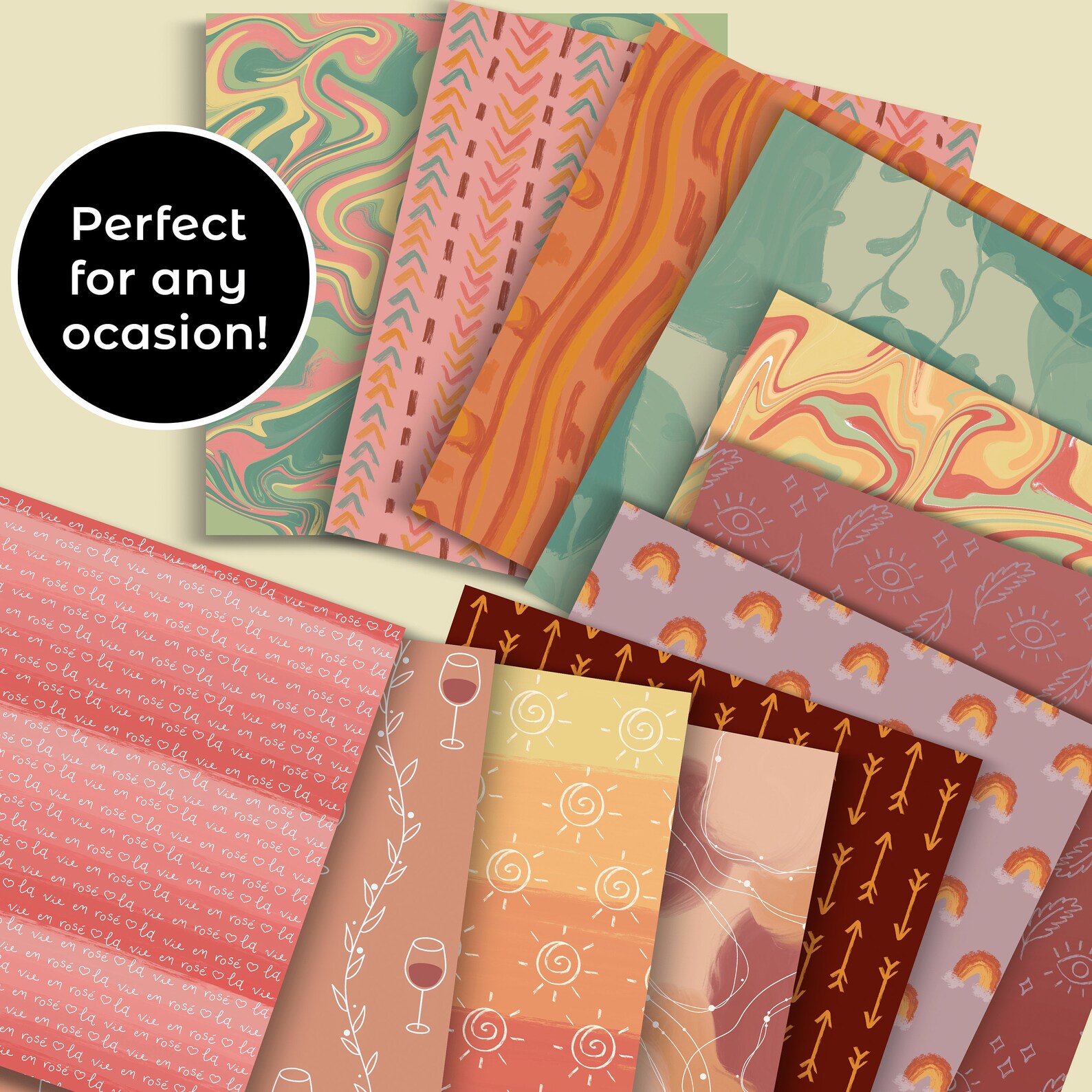 Wine Digital Paper | BOHO Digital Papers | BOHO Digital Paper | BOHO ...