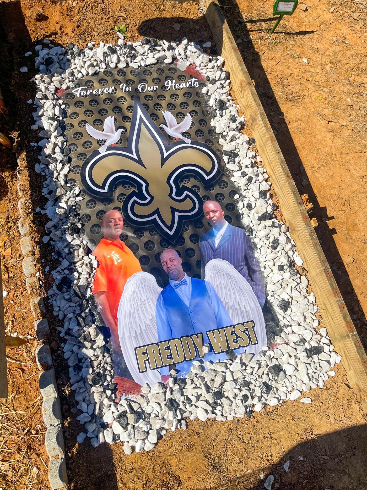 Grave Cover Memorial Grave Blanket Weather Proof Grave Blanket by Brian ...