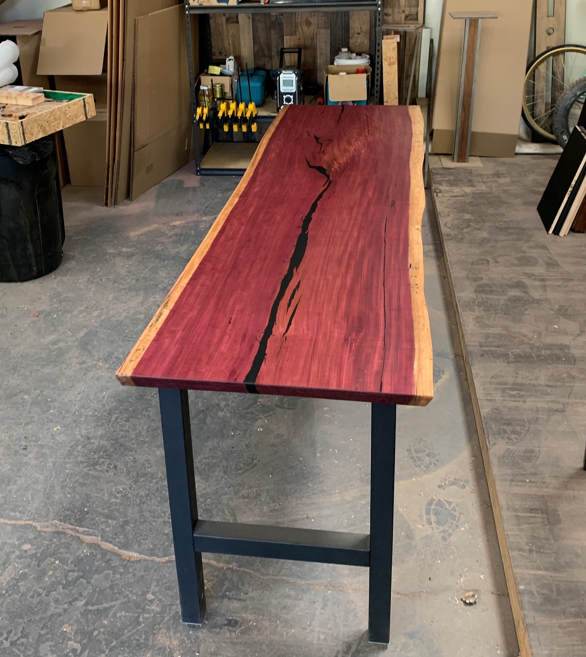Custom Purple Heart Epoxy Resin Dining/display Table - Etsy