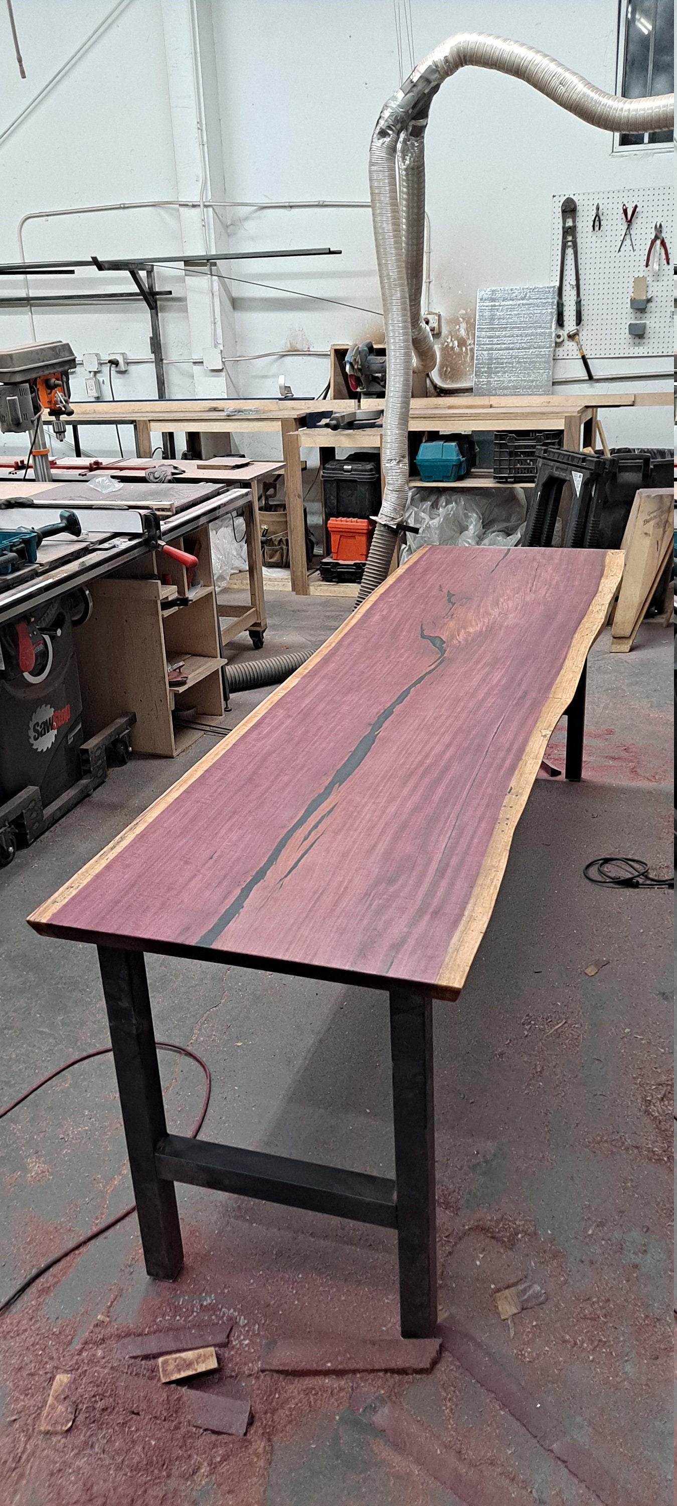 Custom Purple Heart Epoxy Resin Dining/display Table - Etsy