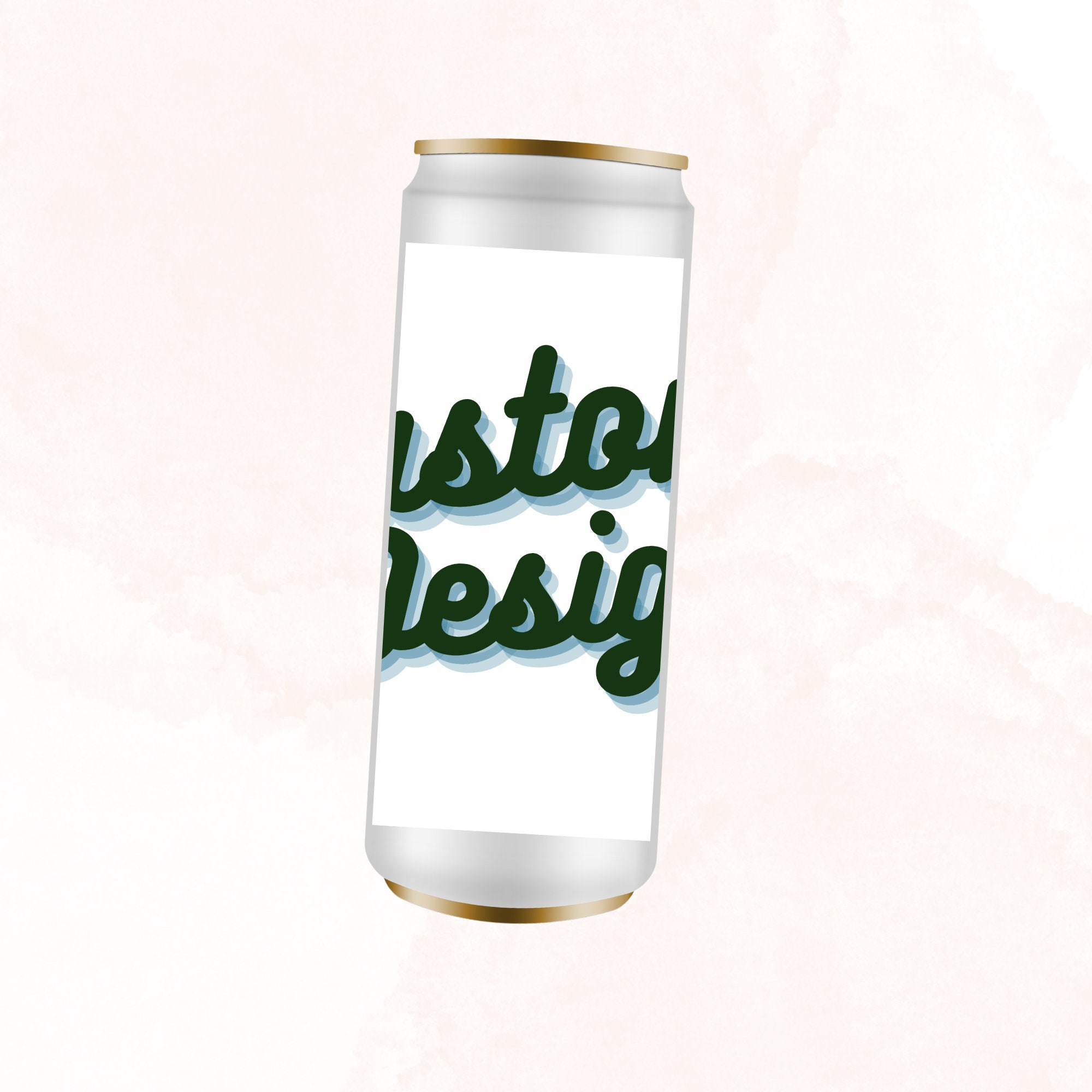 Custom Design Skinny Can Labels - Personalized Digital Download, Labels ...