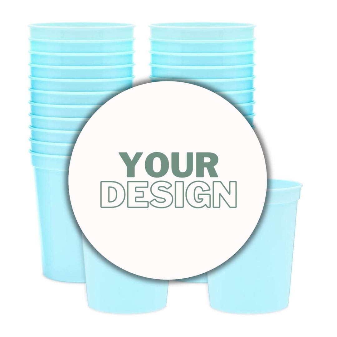 Custom 2.5” Round Stickers for 16oz Stadium Cups – Personalized Labels ...