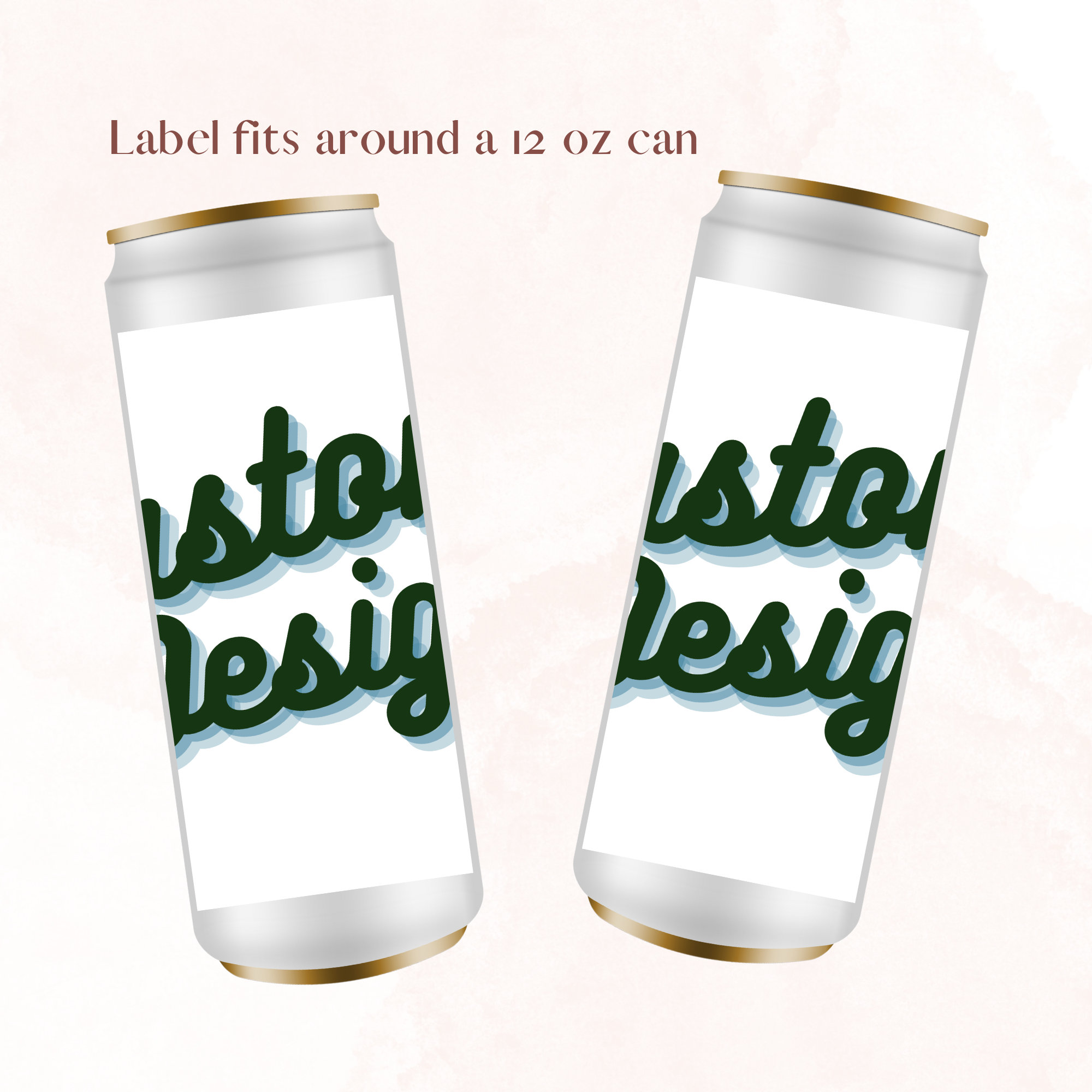 Custom Design Skinny Can Labels - Personalized Digital Download, Labels ...