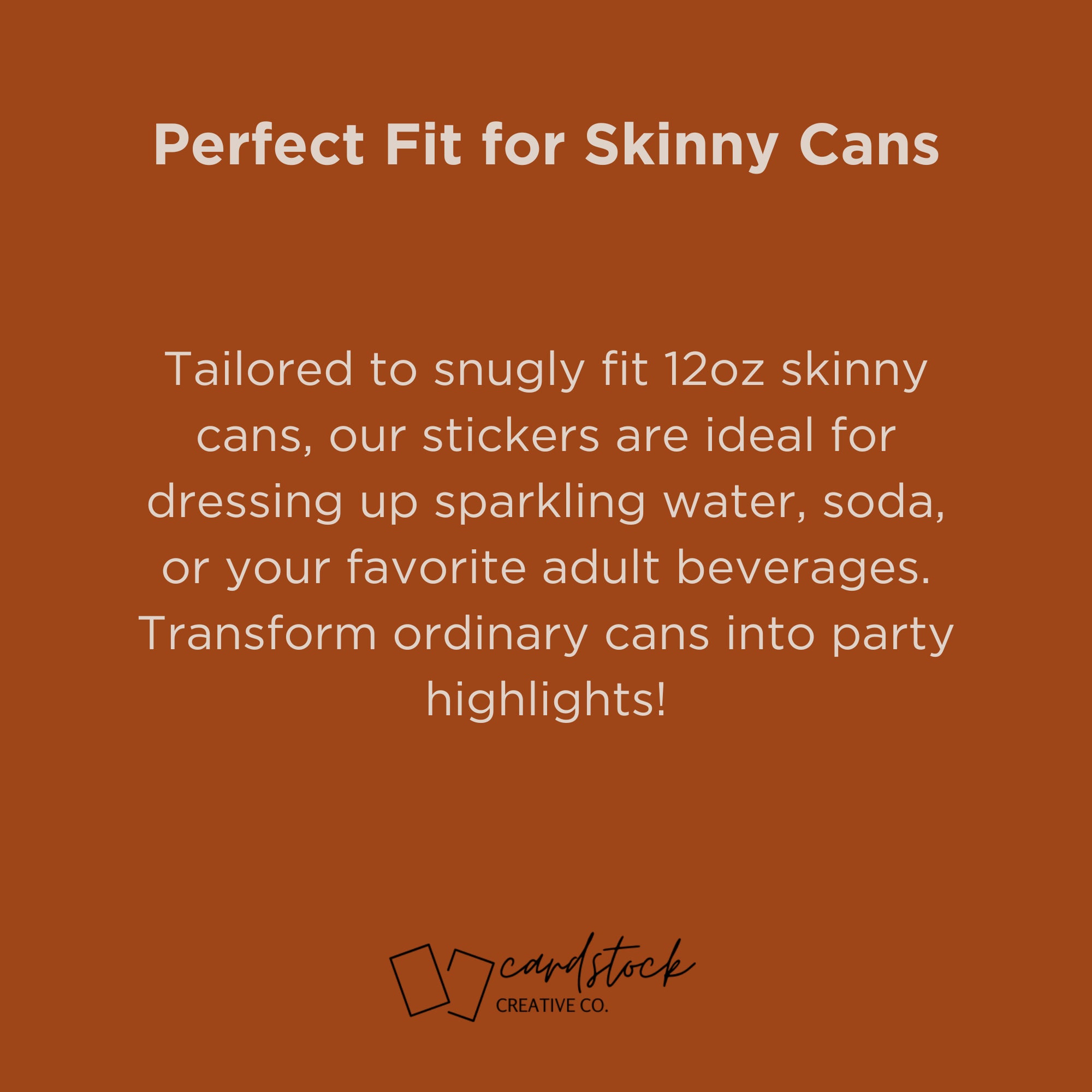 Custom Seltzer Can Labels, Personalized Skinny Can Stickers, Custom ...