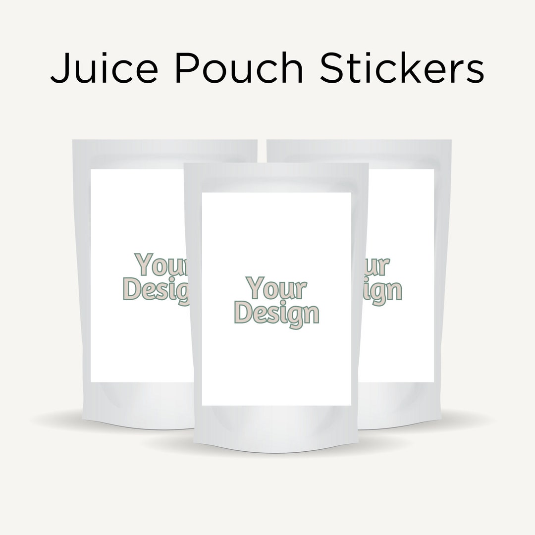 Custom Juice Pouch Stickers for Personalized Party Favors, Capri Sun ...