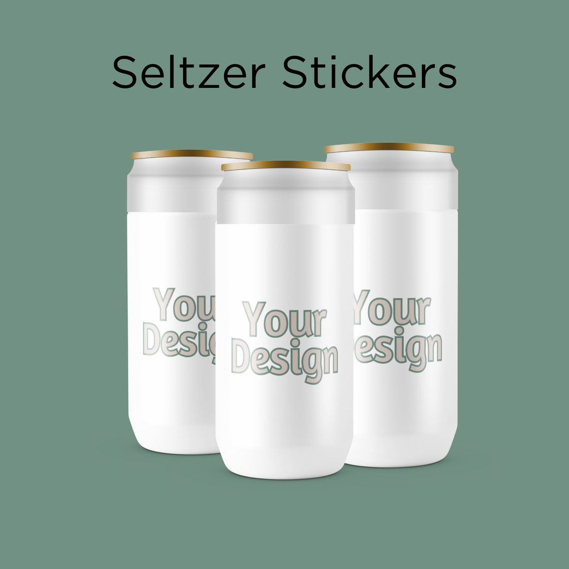 Custom Seltzer Can Labels, Personalized Skinny Can Stickers, Custom ...