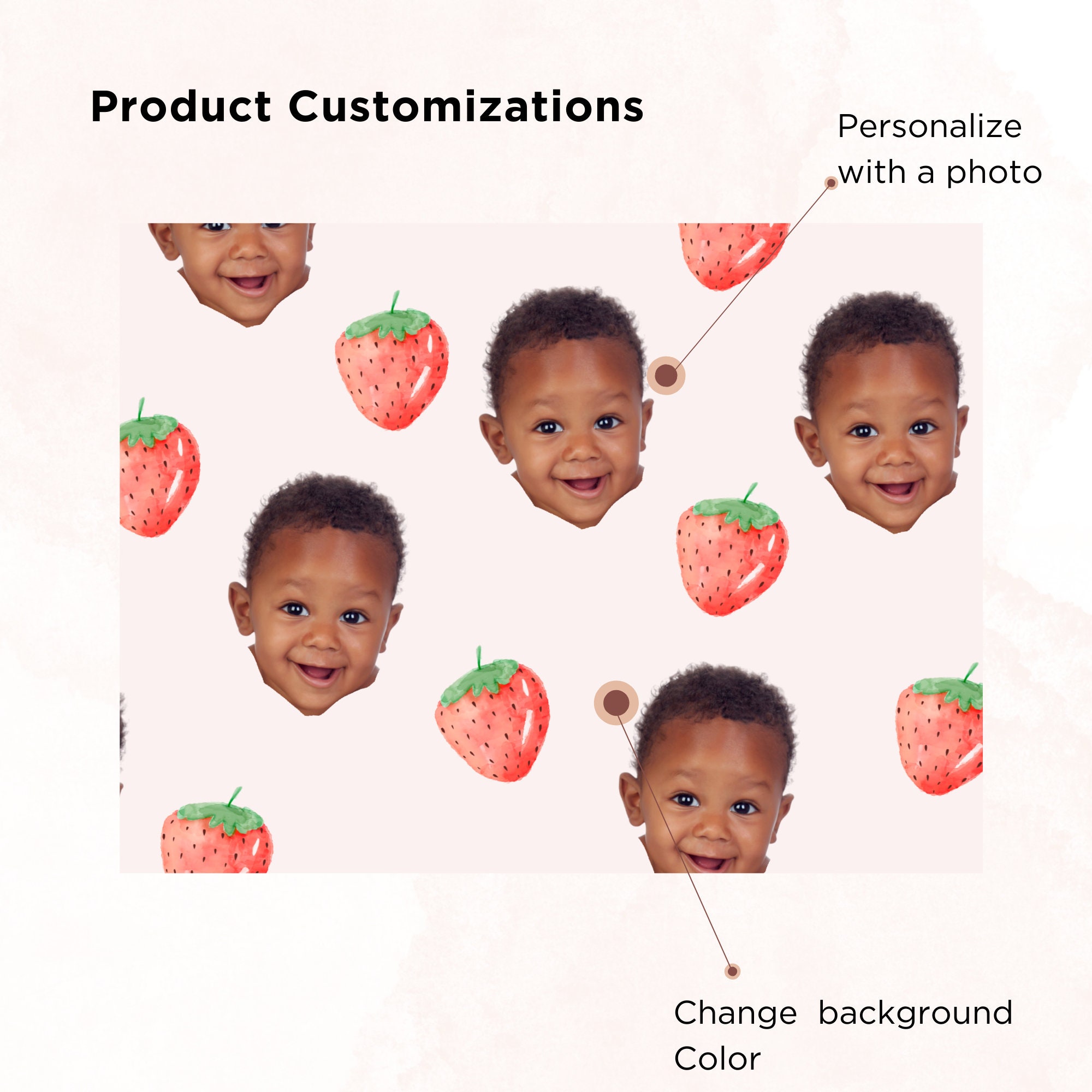 Berry 1st Birthday - Custom Strawberry & Baby Face Seltzer Can Labels ...