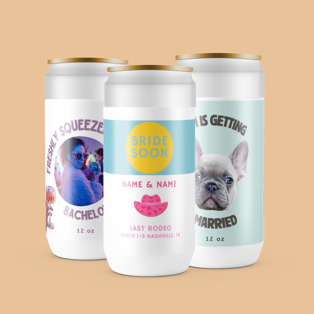 Custom Printed Seltzer Can Labels, Personalized Skinny Can Stickers ...