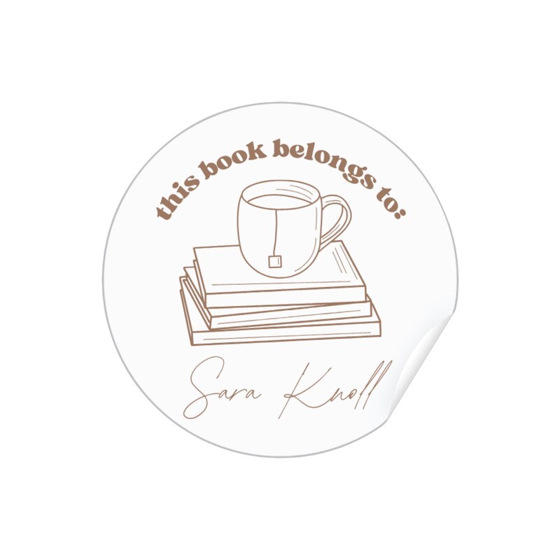 From the Library of Stickers - Etsy