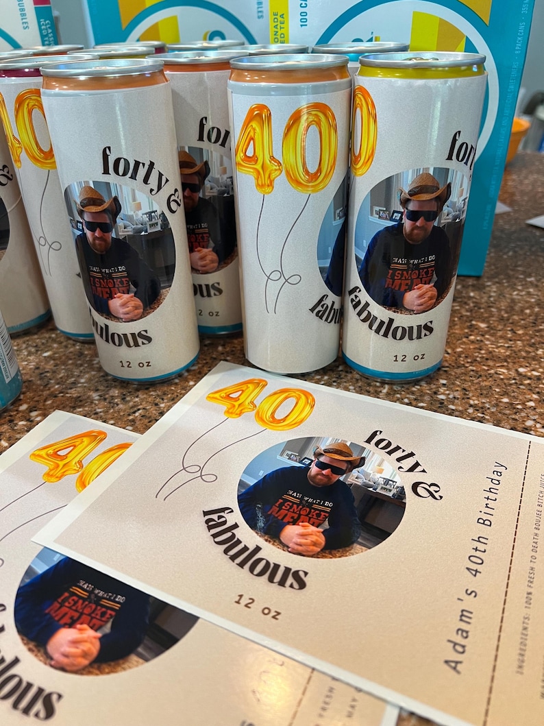 Custom Printed Seltzer Can Labels, Personalized Skinny Can Stickers ...
