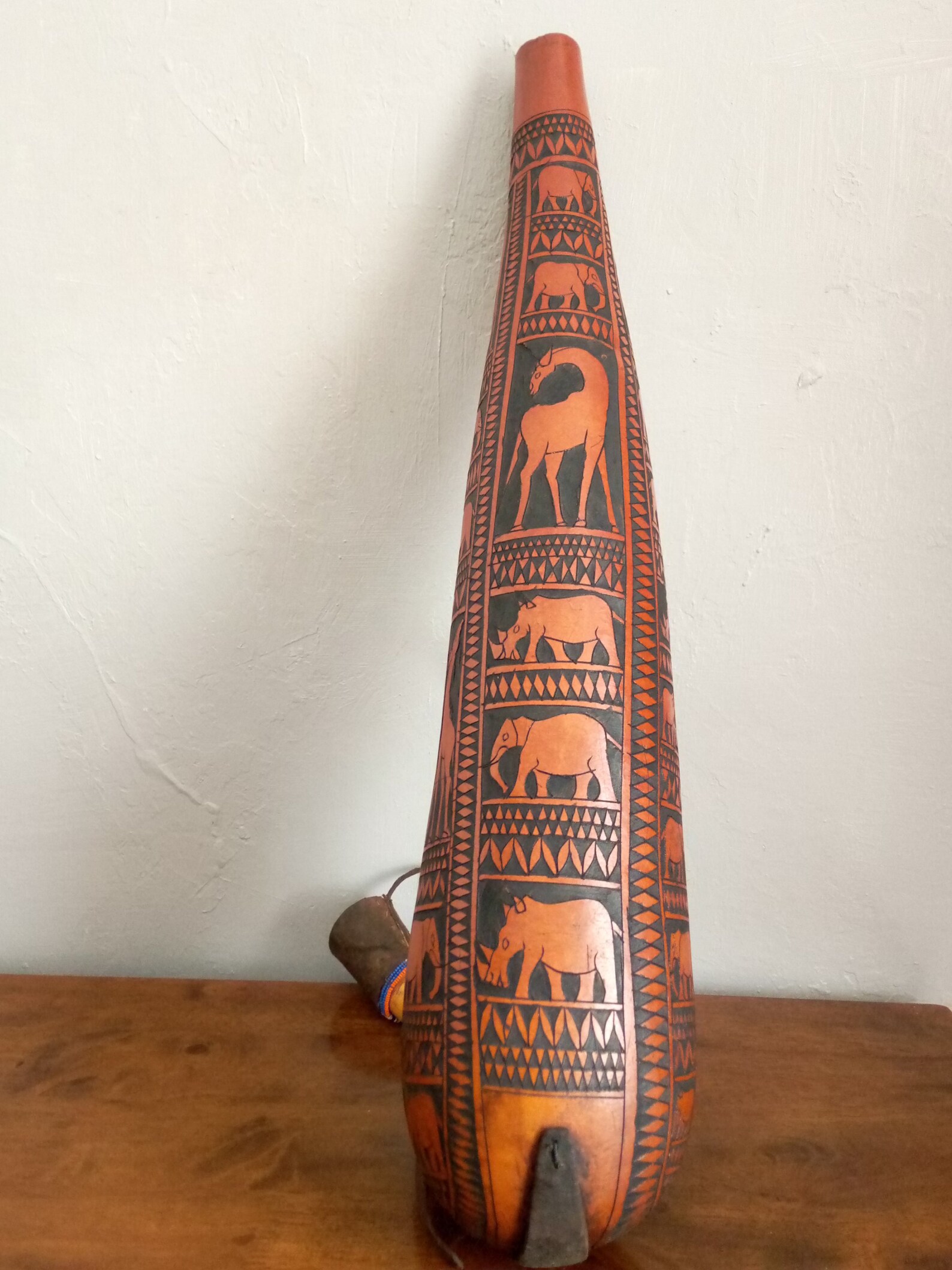 Traditional Maasai Milk Gourd Hand carved Gourd with original | Etsy